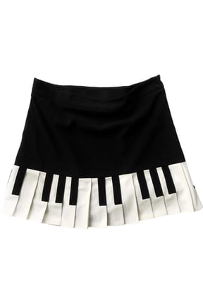 Women’s Piano Skirts High Waist Pleated