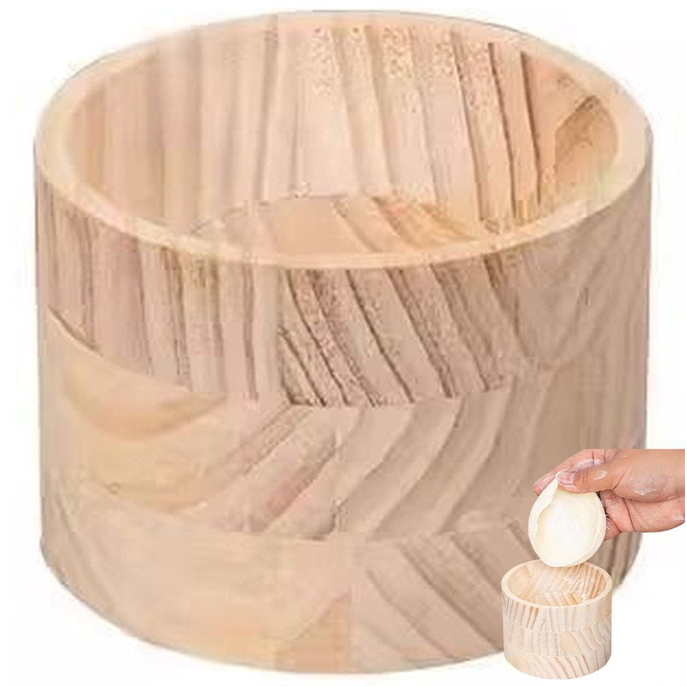 vlrwzc Wooden Dumpling Skin Maker Ball Rolling Manual Dumpling Maker ...