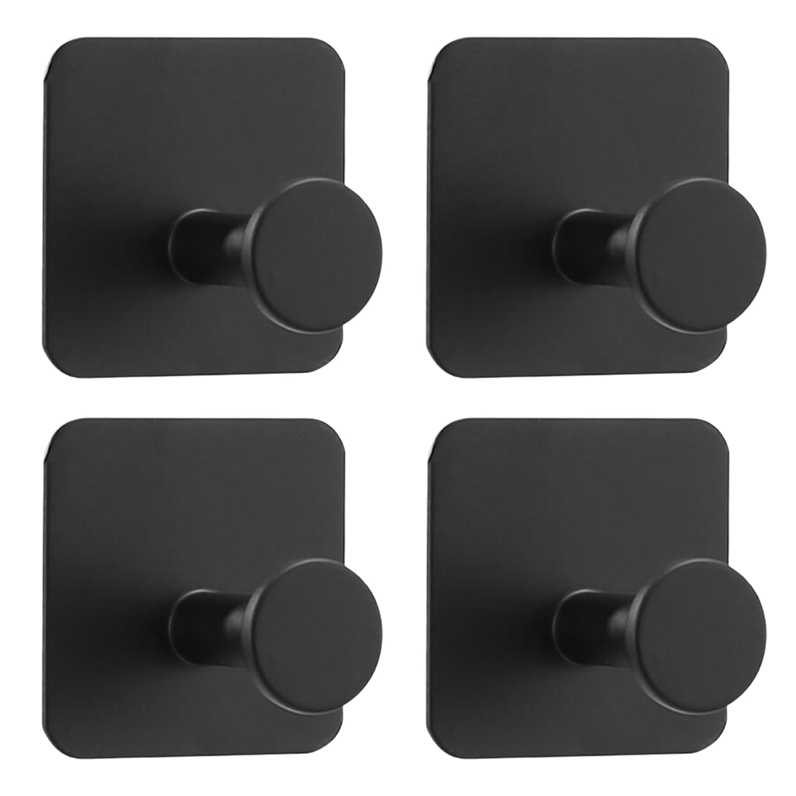 vnanda Bathrobe Hook 4pcs Wall Hook Self-adhesive Bathroom Shower ...