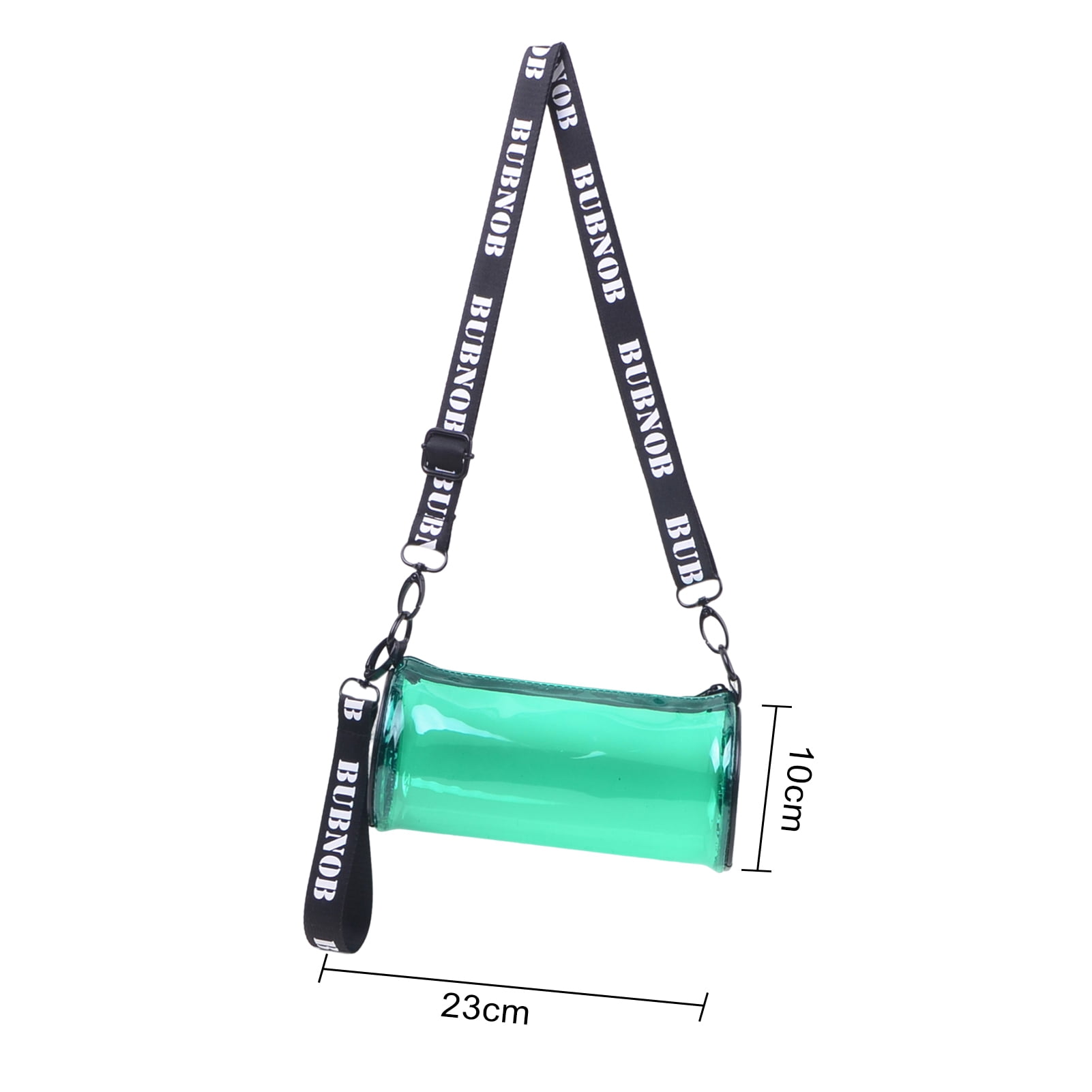 vnanda Black Shoulder Strap Bag Transparent Crossbody Bag with ...