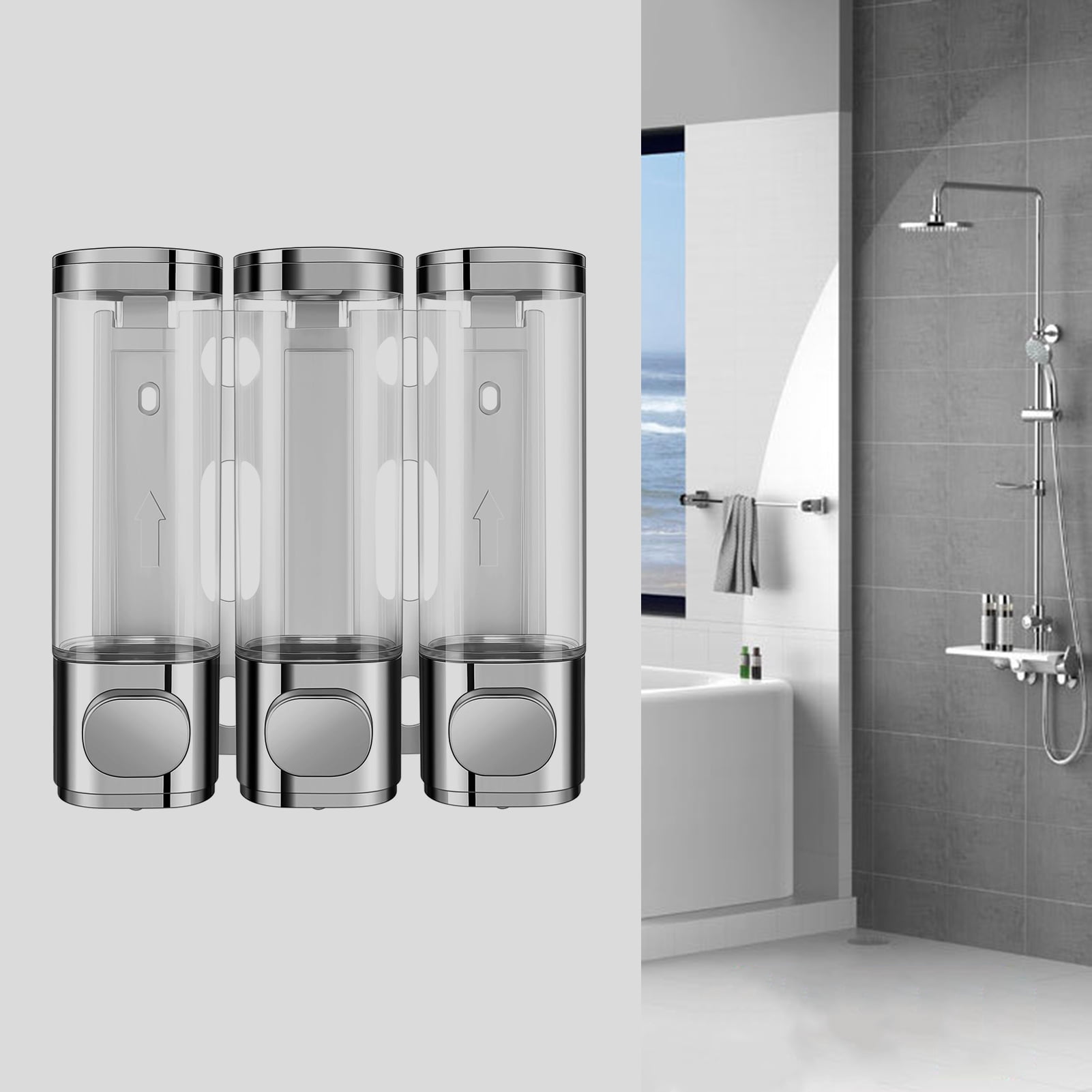 vnanda Body Lotion Dispenser 3-in-1 Wall Mounted Soap Dispenser for ...