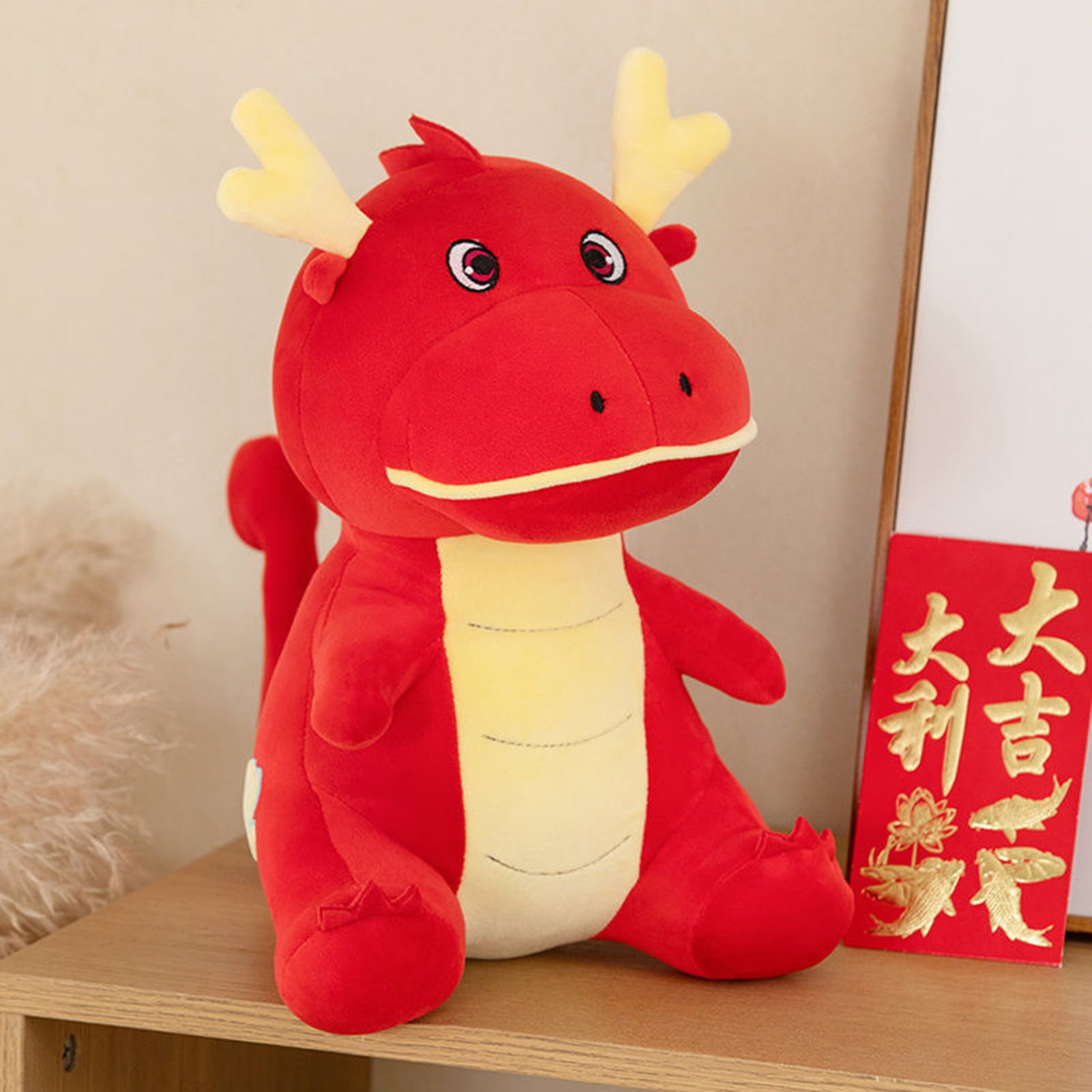 vnanda Cartoon Dragon Stuffed Chinese Dragon Plush Toy Realistic ...