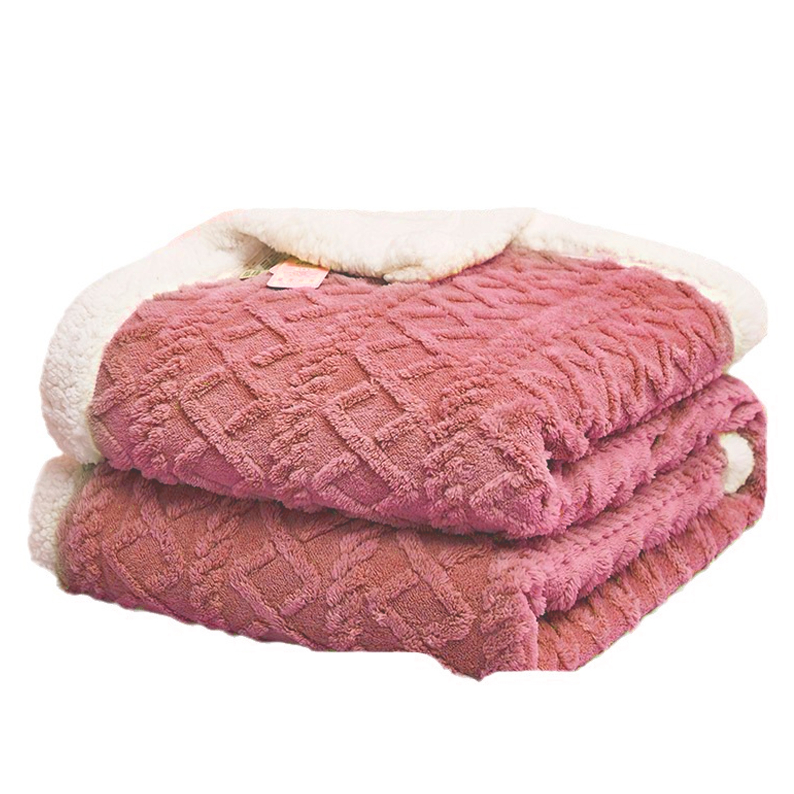 vnanda Cozy Bed Blanket Sherpa Blanket Double Layer Thick Warm Blanket ...