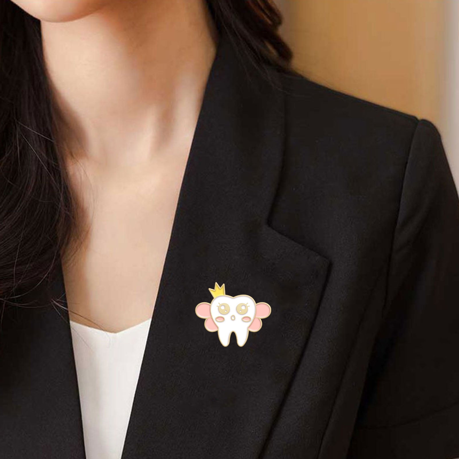 vnanda Cute Cartoon Tooth Brooch Cartoon Tooth Brooch Pin Exquisite ...