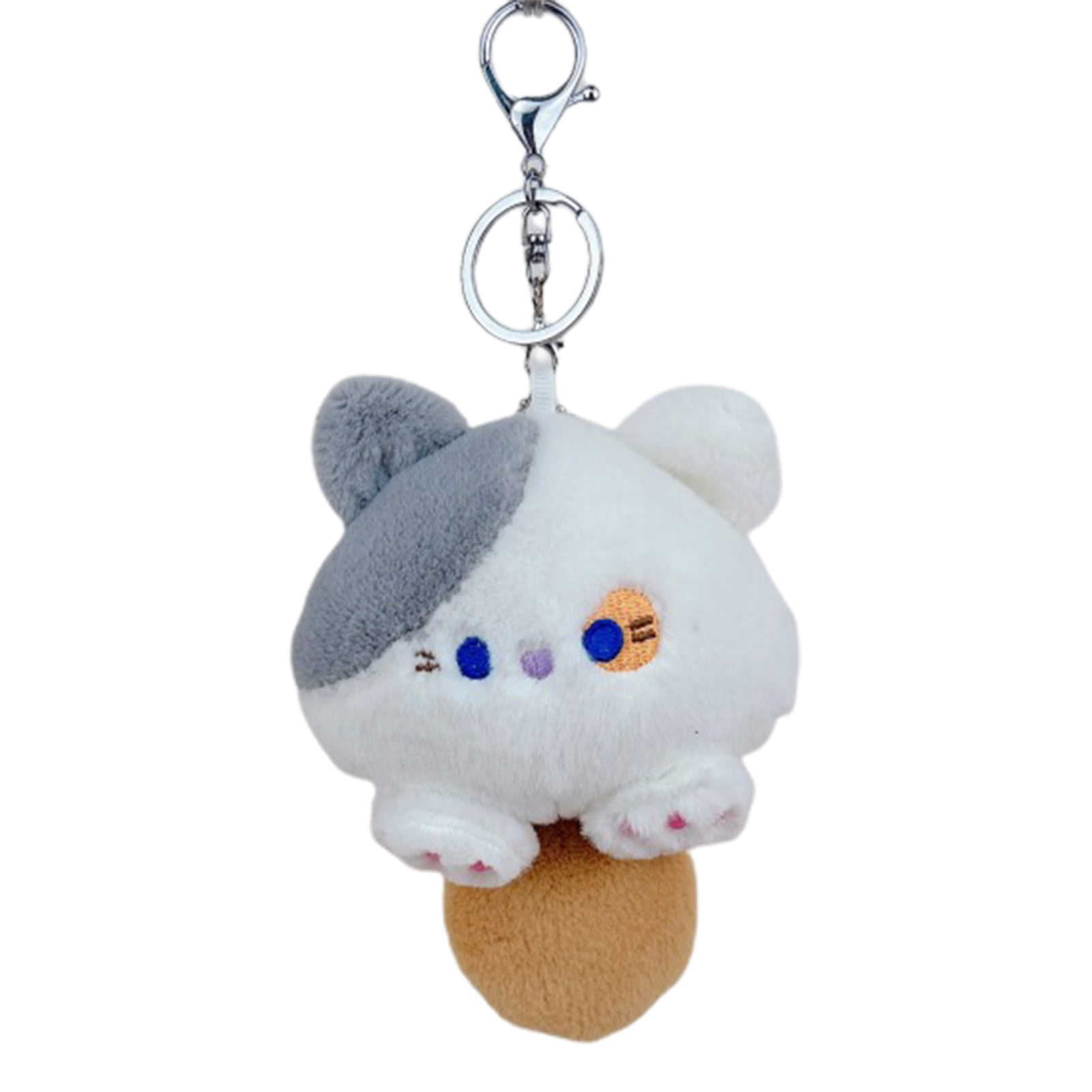 vnanda Cute Cat Decoration Cat Plush Keychain Pendant with Built-in ...