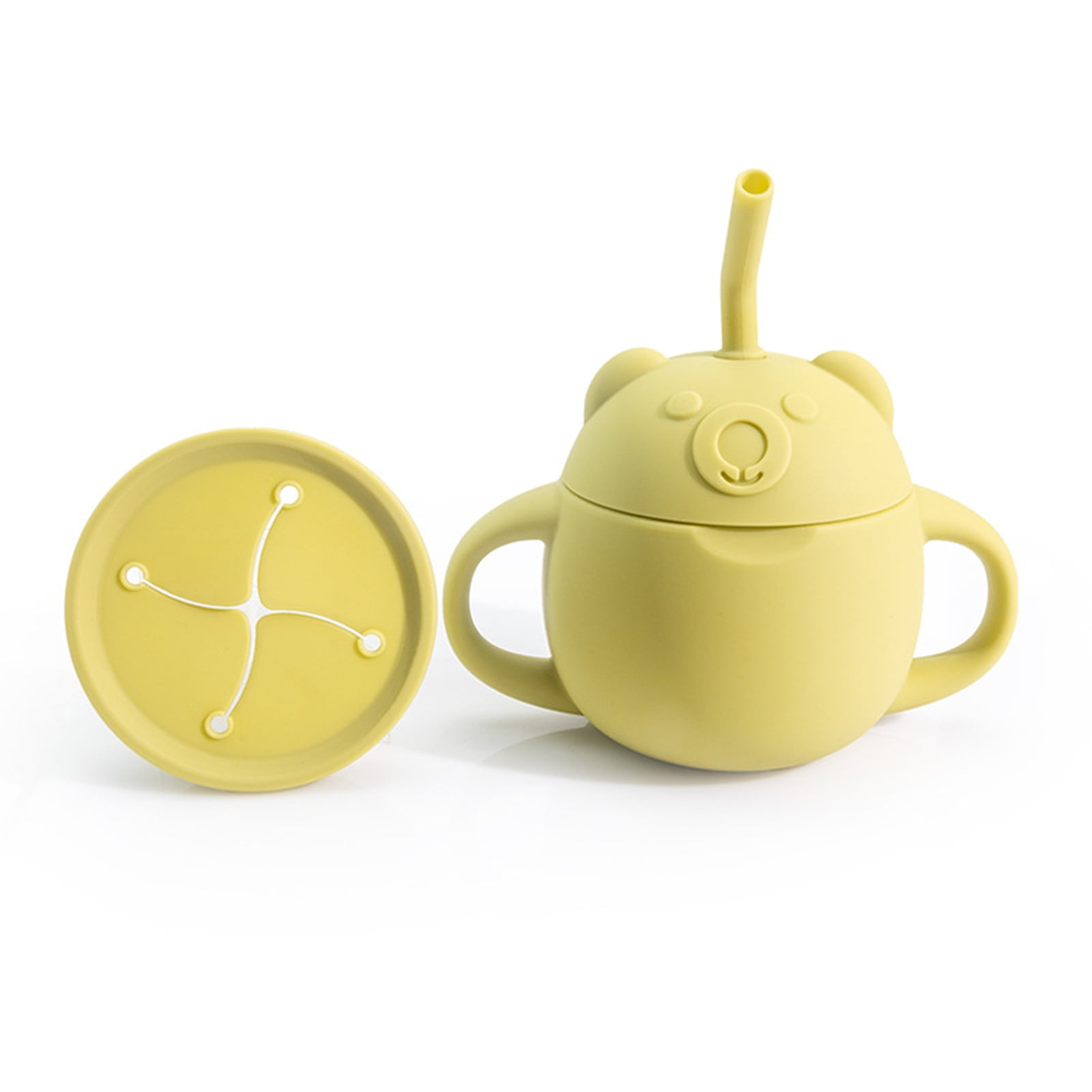 vnanda Detachable Cup for Easy 250ml Baby Silicone Cup with Curved ...