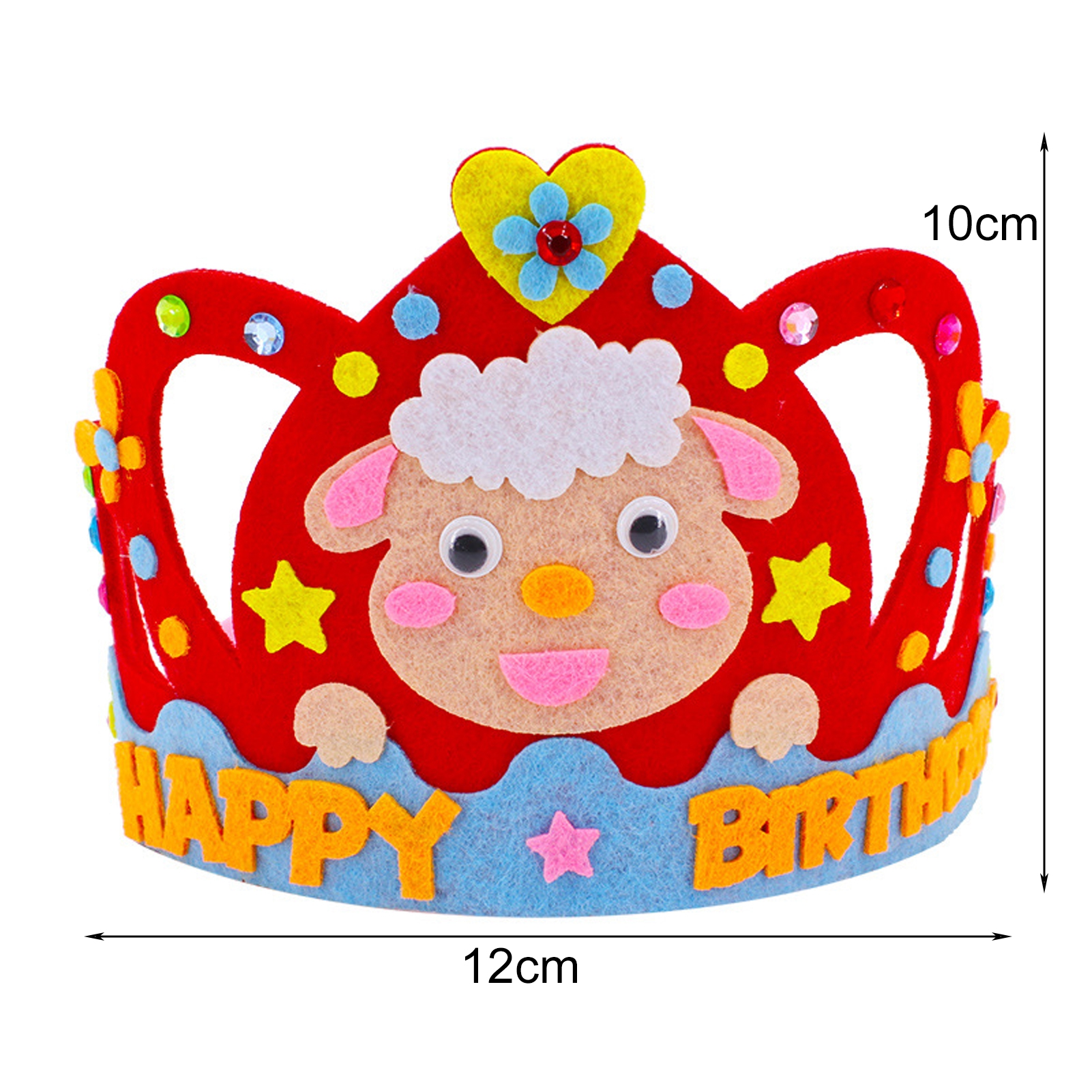 vnanda Diy Crown Diy Birthday Crown Hat for Kids Fun Creative Party ...