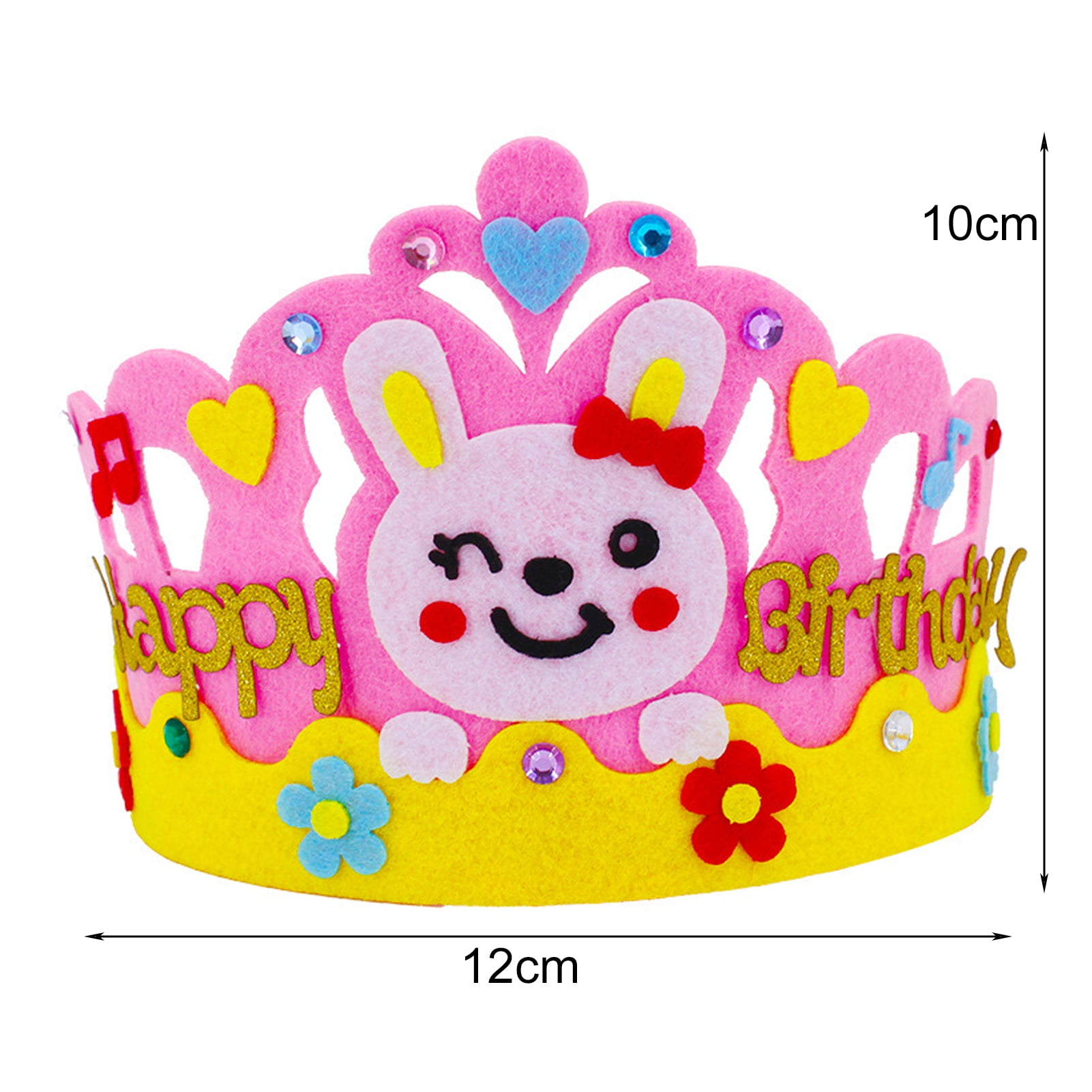 vnanda Diy Crown Diy Birthday Crown Hat for Kids Fun Creative Party ...