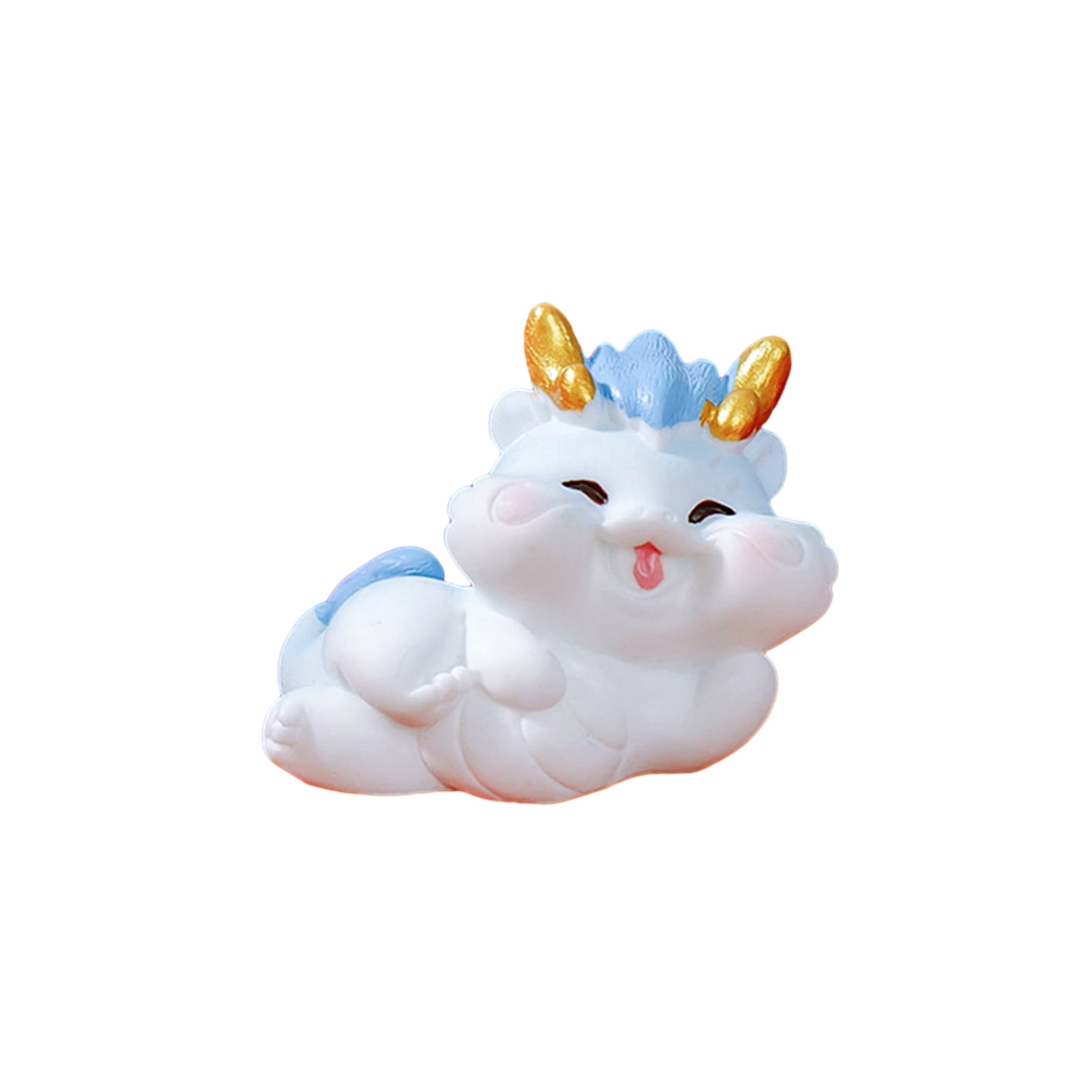 vnanda Dragon Themed Decor Mini Dragon Ornament Durable Resin Dragon ...