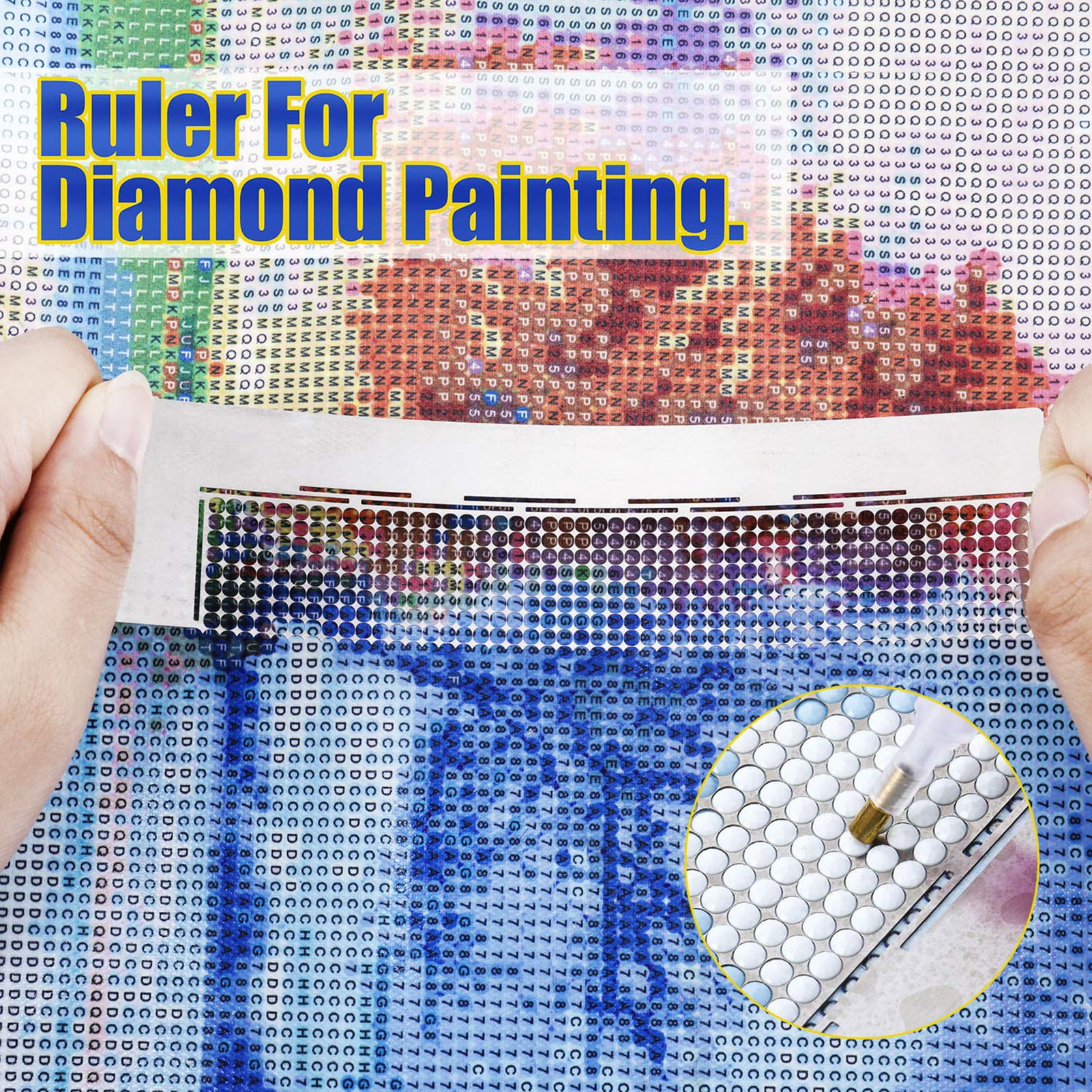 vnanda Durable Diamond Painting Ruler Stainless Steel Diamond Painting ...