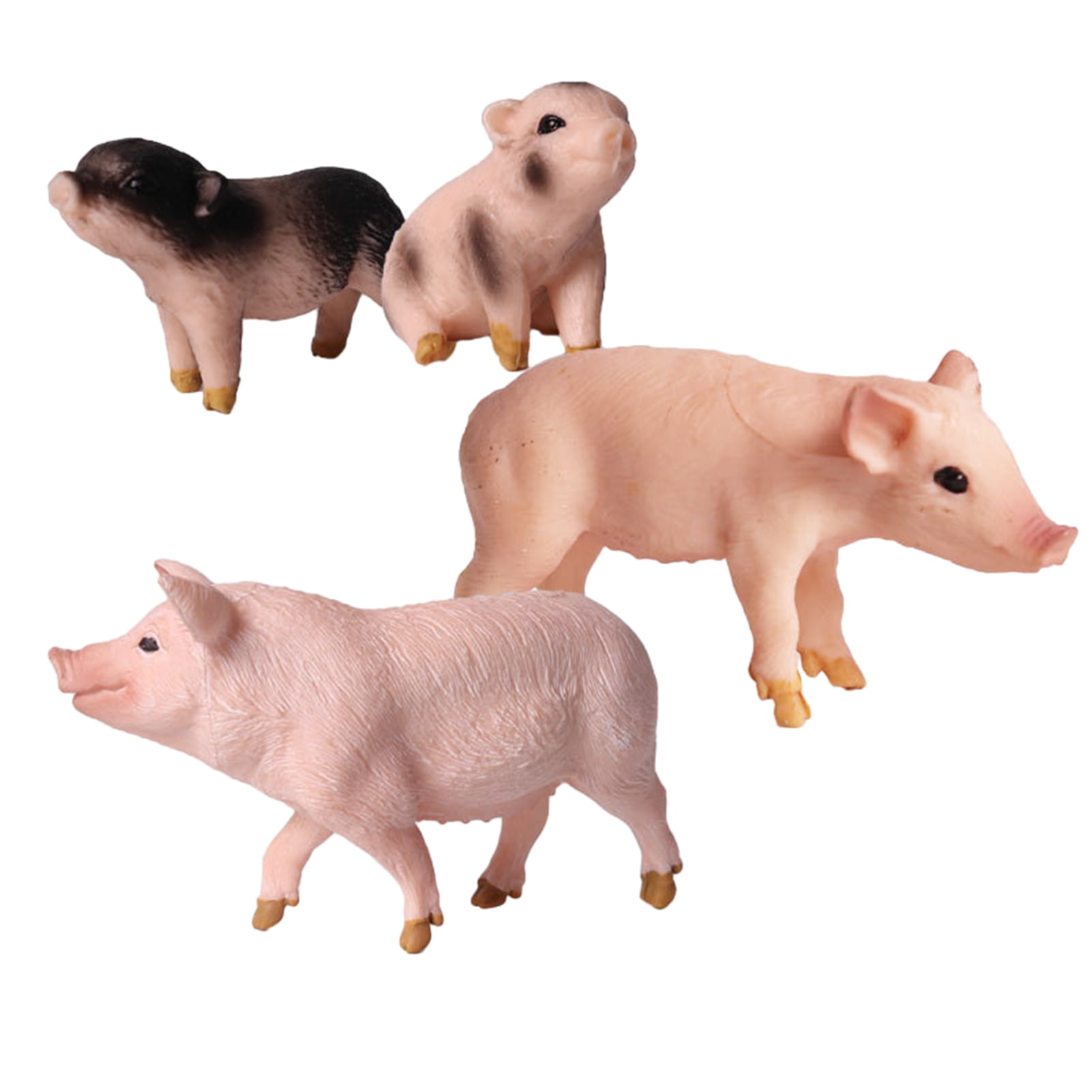 vnanda Educational Pig Toy for Children 4/6pcs Pig Figurine Simulation ...