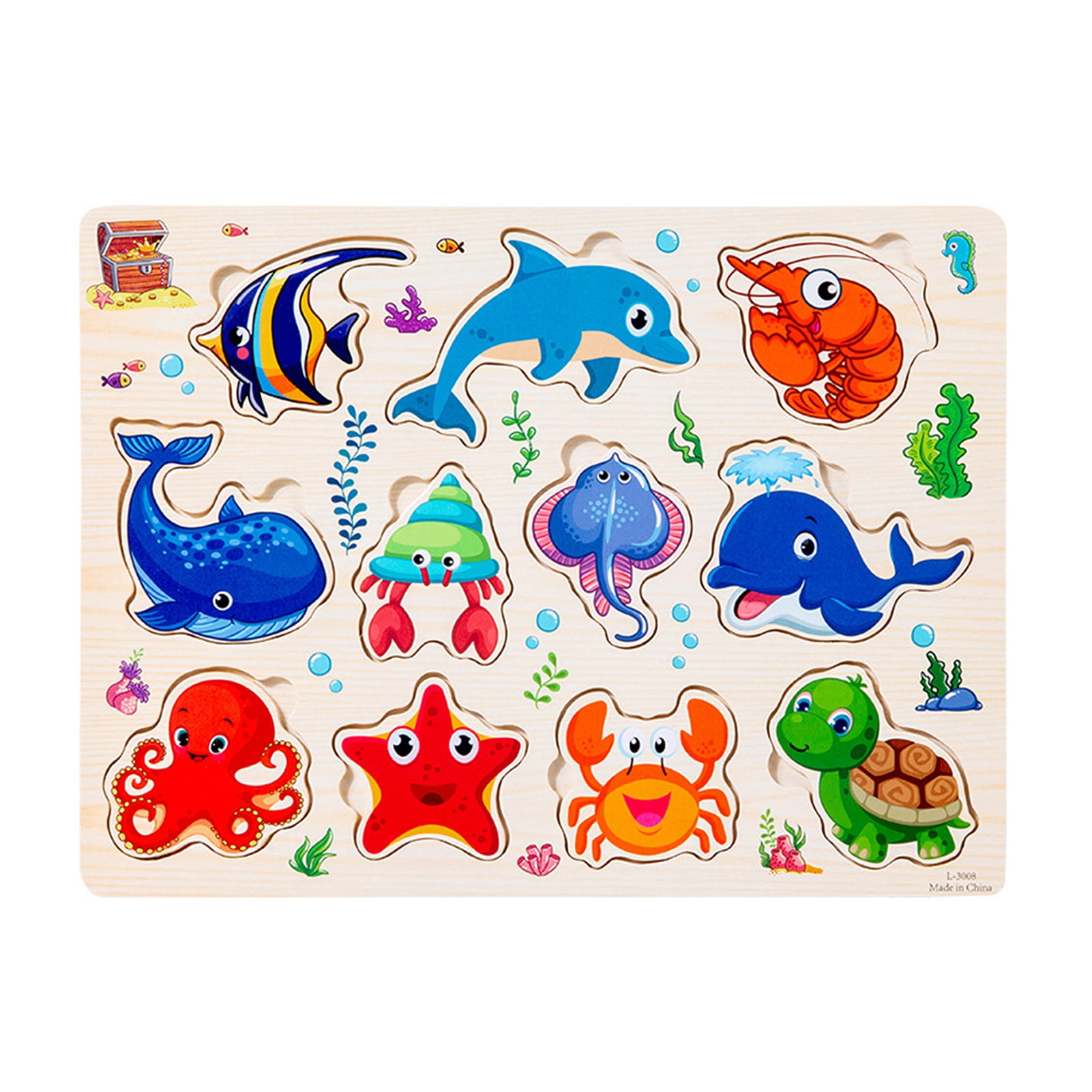 vnanda Educational Wooden Puzzle Wooden Puzzle for Toddlers Educational ...