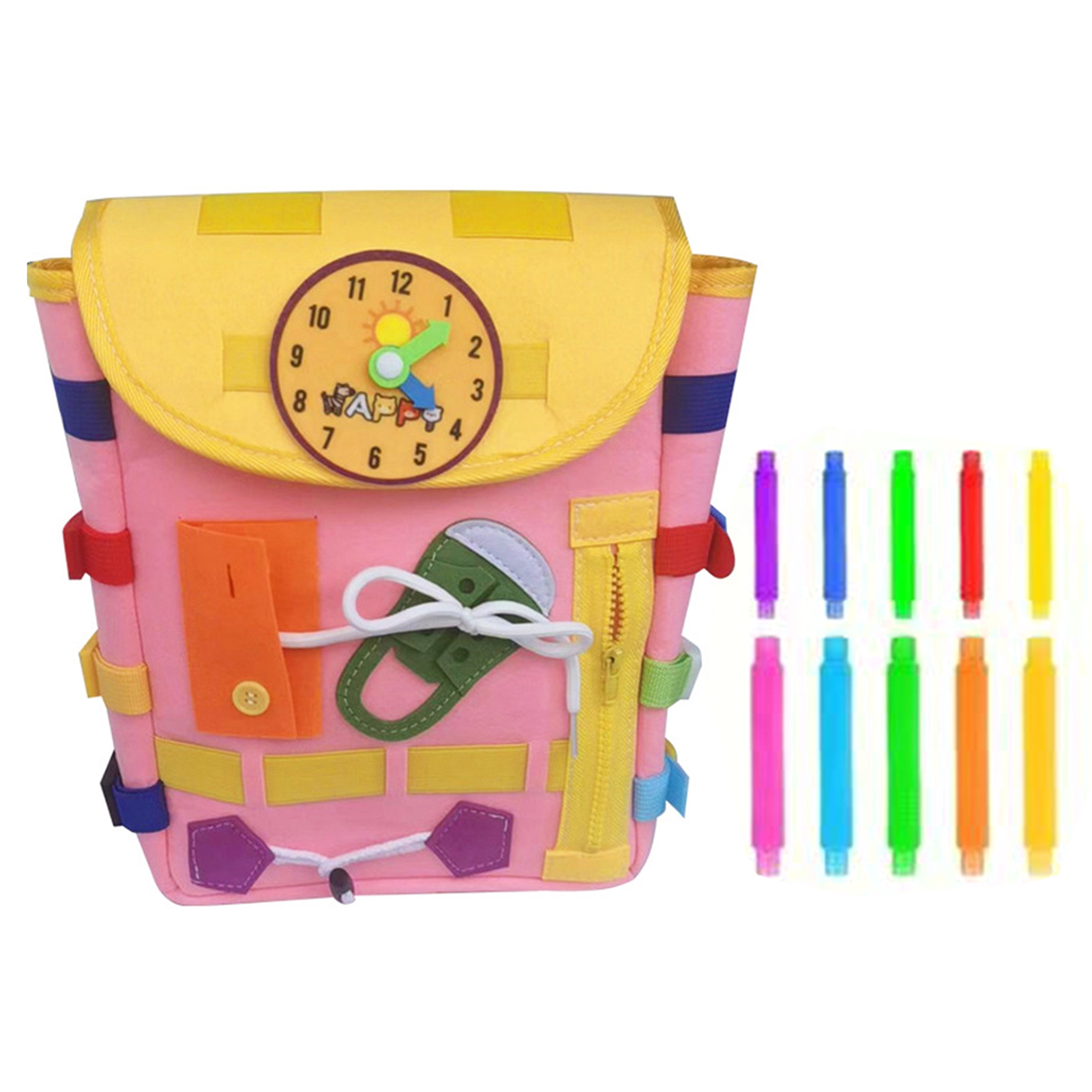 vnanda Felt Toy Backpack for Toddlers Interactive Toddler with Fun ...