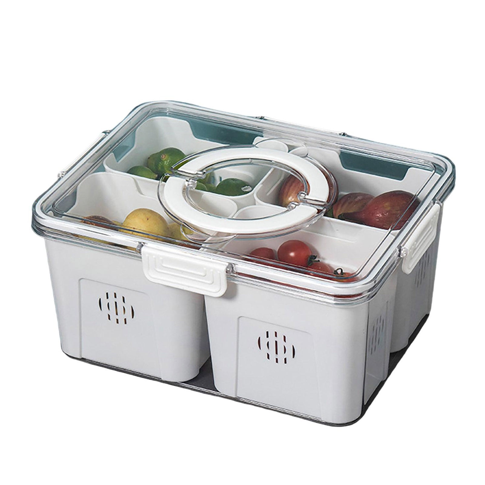 vnanda Fridge Storage Box Fridge Organizer Storage Box with Clear Lid ...