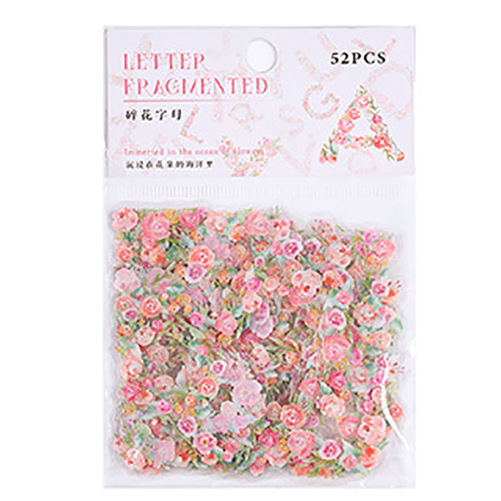 vnanda High-quality Pvc Vinyl Stickers 52 Sheets Retro Letter Artistic ...