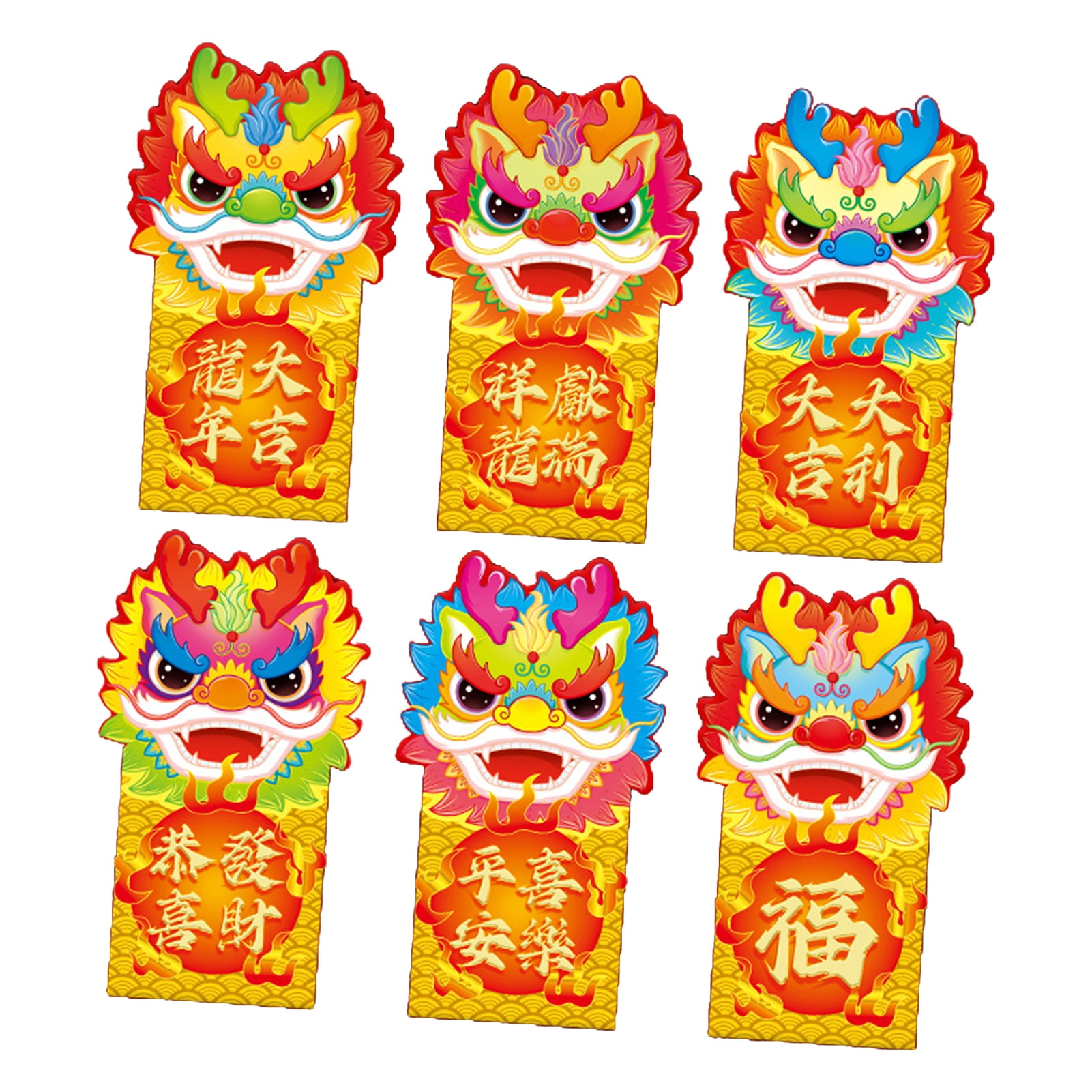 vnanda Holiday Decoration Red Envelope 2024 New Year Red Envelope Set ...