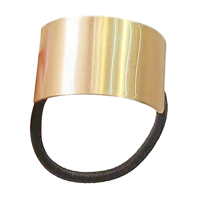 vnanda Metal Hair Tie Ponytail Buckle Hair Tie Stylish Metal Circle ...