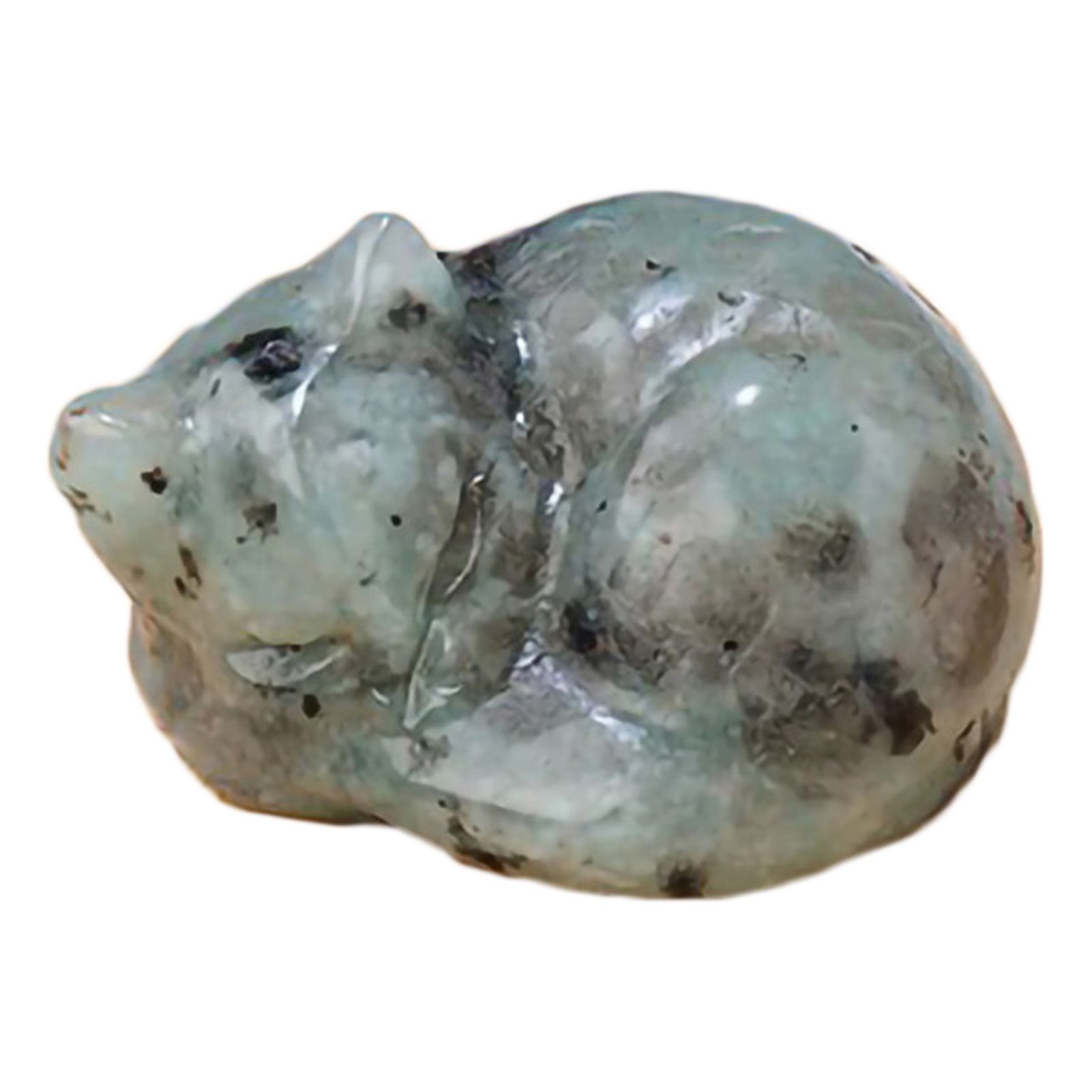 vnanda Micro-landscape Accessory Lucky Cat Decor Faux Crystal Healing ...