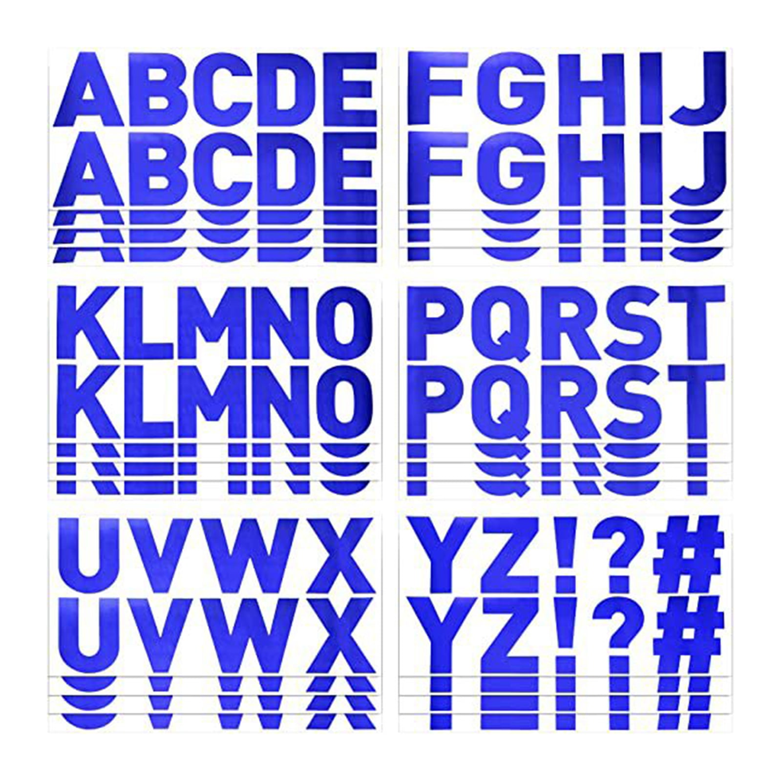 vnanda Monotony-breaking Letter Stickers 24 Sheets Alphabet Stickers ...