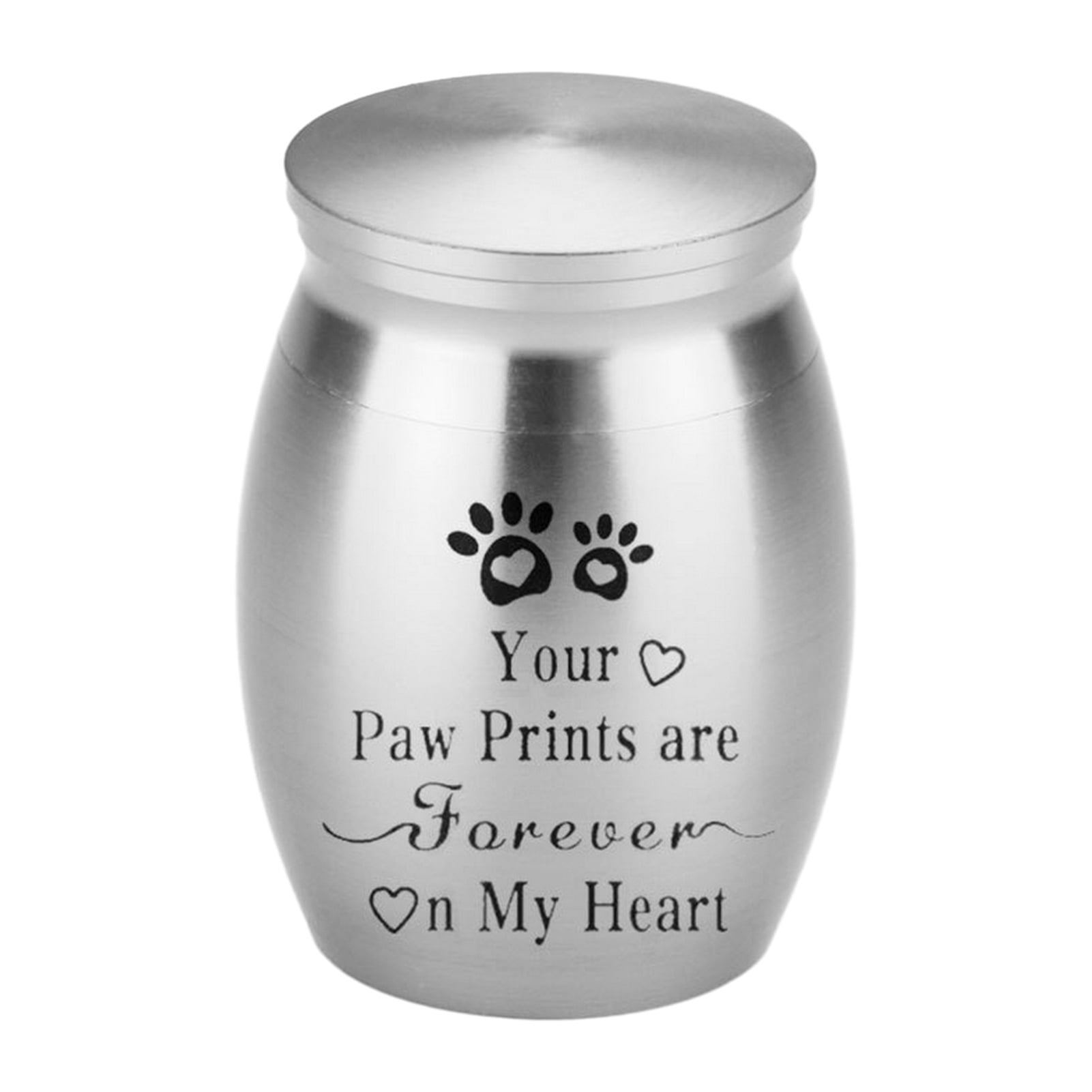 vnanda Pet Bone Ash Container Metal Pet Urn Paw Prints Are Forever on ...