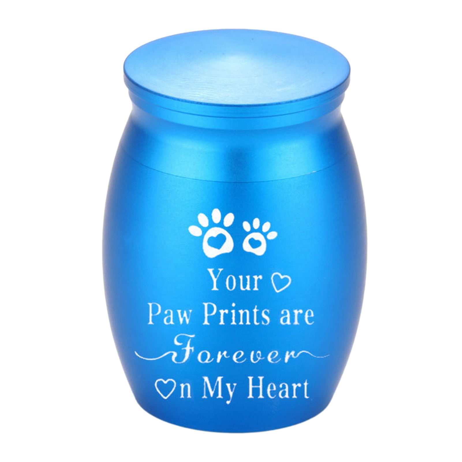 vnanda Pet Bone Ash Container Metal Pet Urn Paw Prints Are Forever on ...