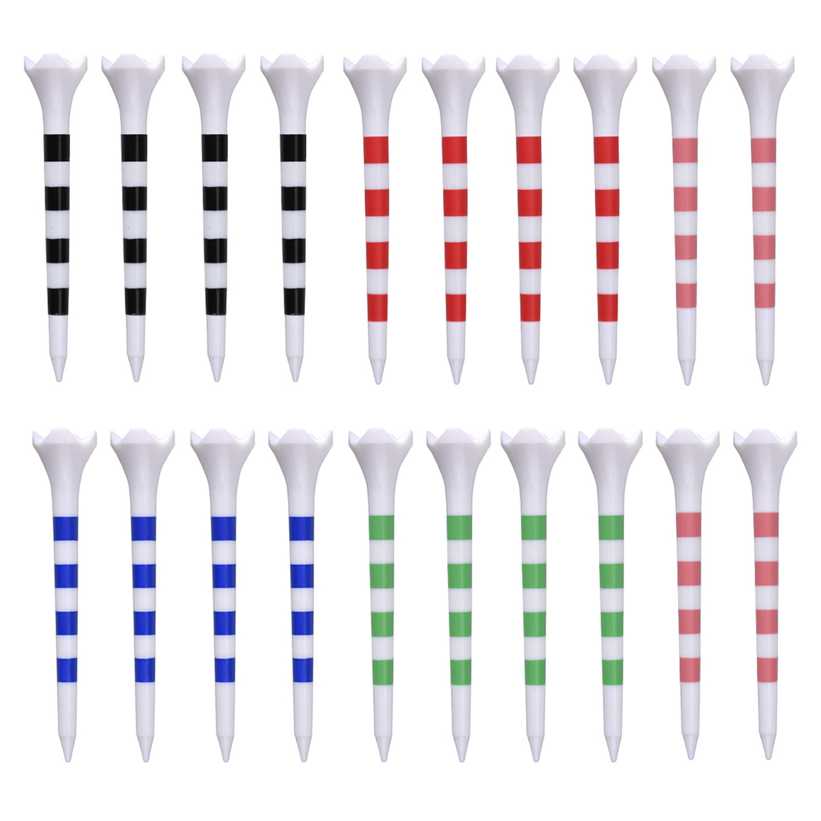 vnanda Plastic Golf Tees 20pcs Golf Tees High Stability Low Friction ...