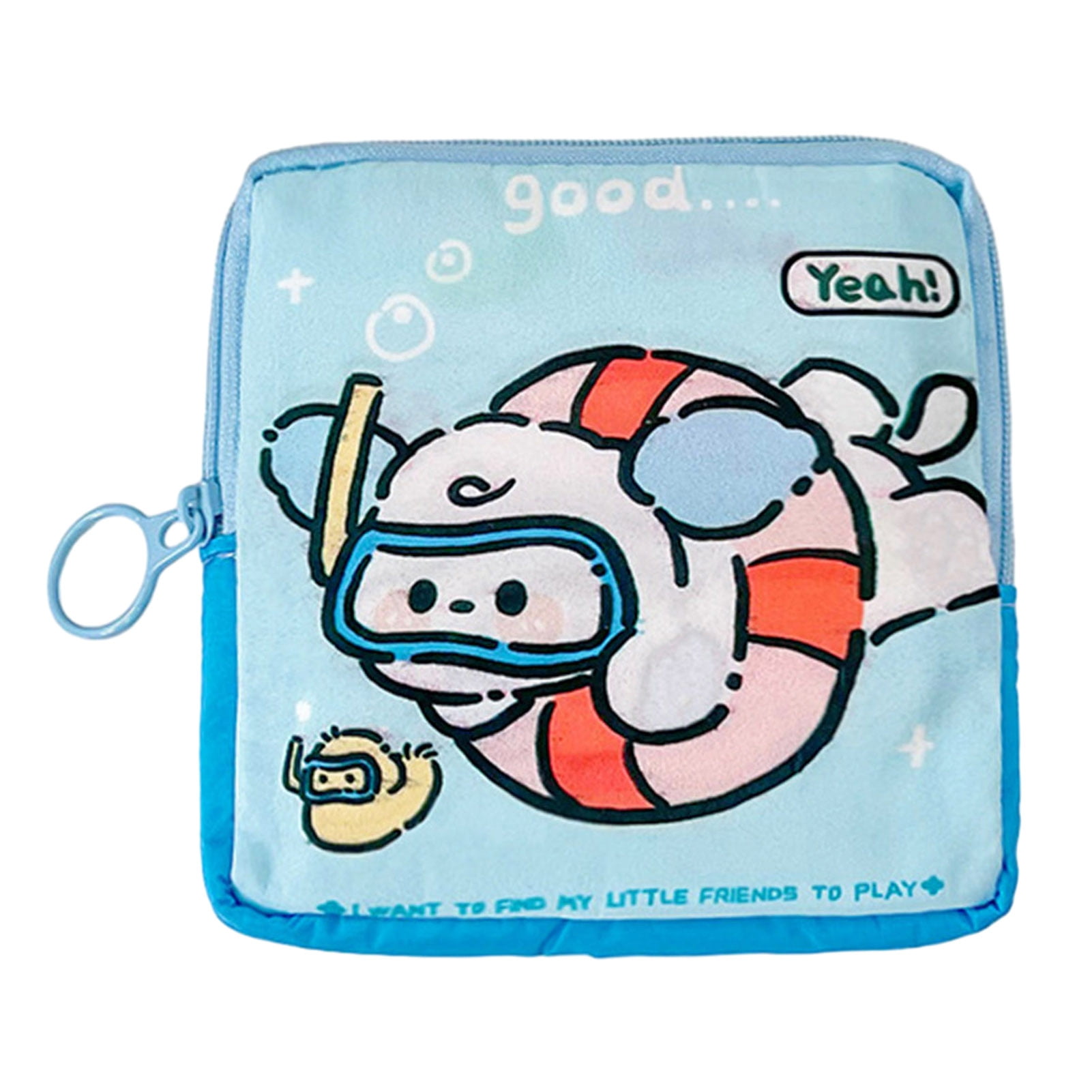 vnanda Portable Menstrual Pad Bag Cartoon Pad Storage Bag Cute Bunny ...