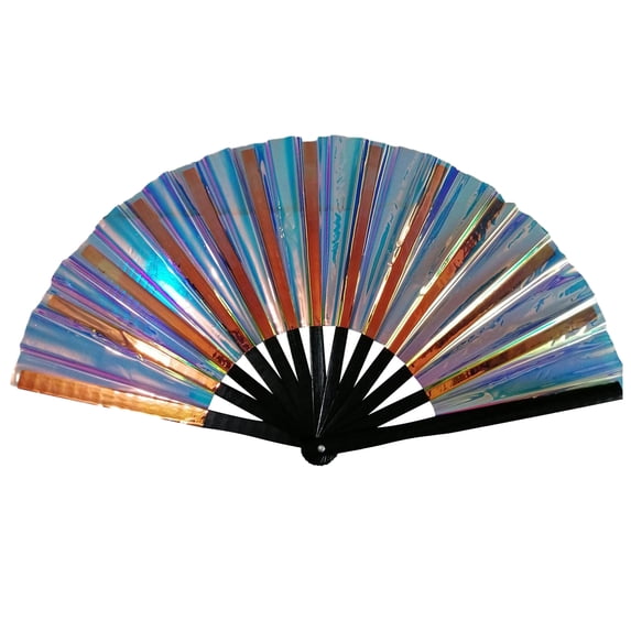 vnanda Pvc Surface Fan Exquisitely Crafted 10 Inch Folding Fan Colorful ...