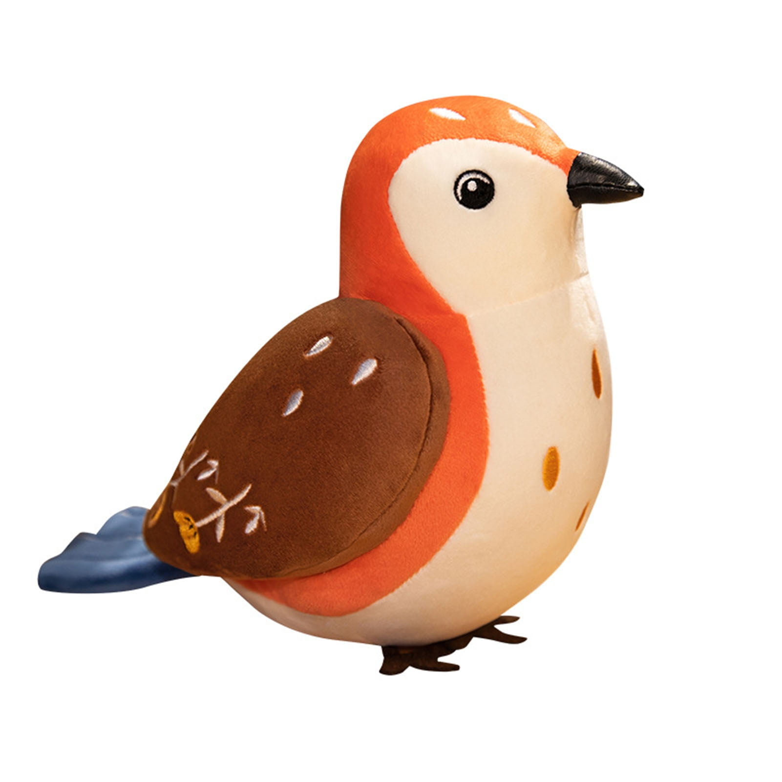 vnanda Realistic Magpie Plushie Simulated Bird Plush Soft Elastic Pp ...