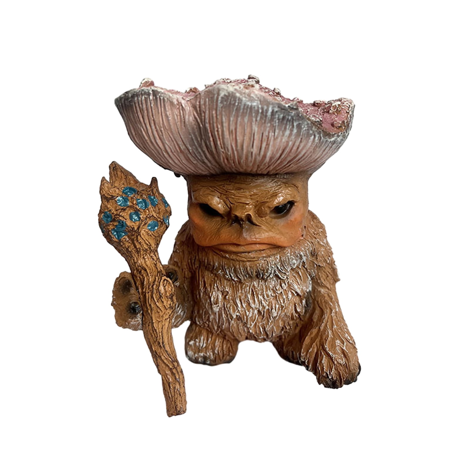 vnanda Resin Figurine Resin Mushroom Elf Statue Garden Ornament ...