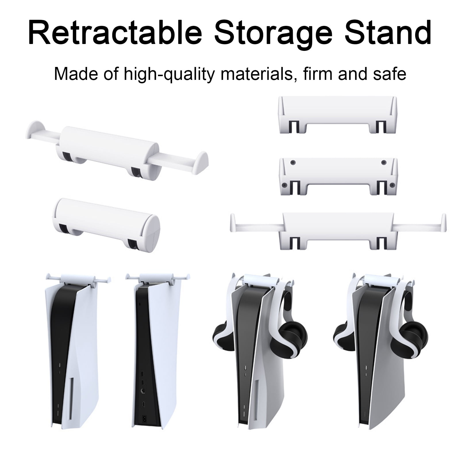 vnanda Retractable Storage Stand Telescopic Headphone Holder Game ...