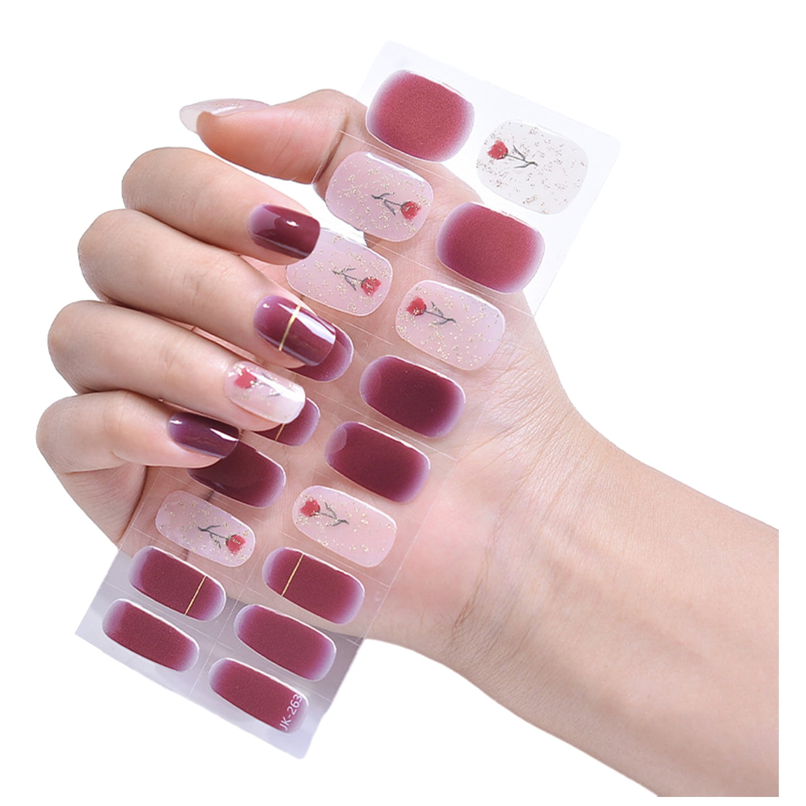 vnanda Self-adhesive Nail Wraps 1 Set Full Nail Wraps Self-adhesive ... vnanda Self-adhesive Nail Wraps 1 Set Full Nail Wraps Self-adhesive ...
