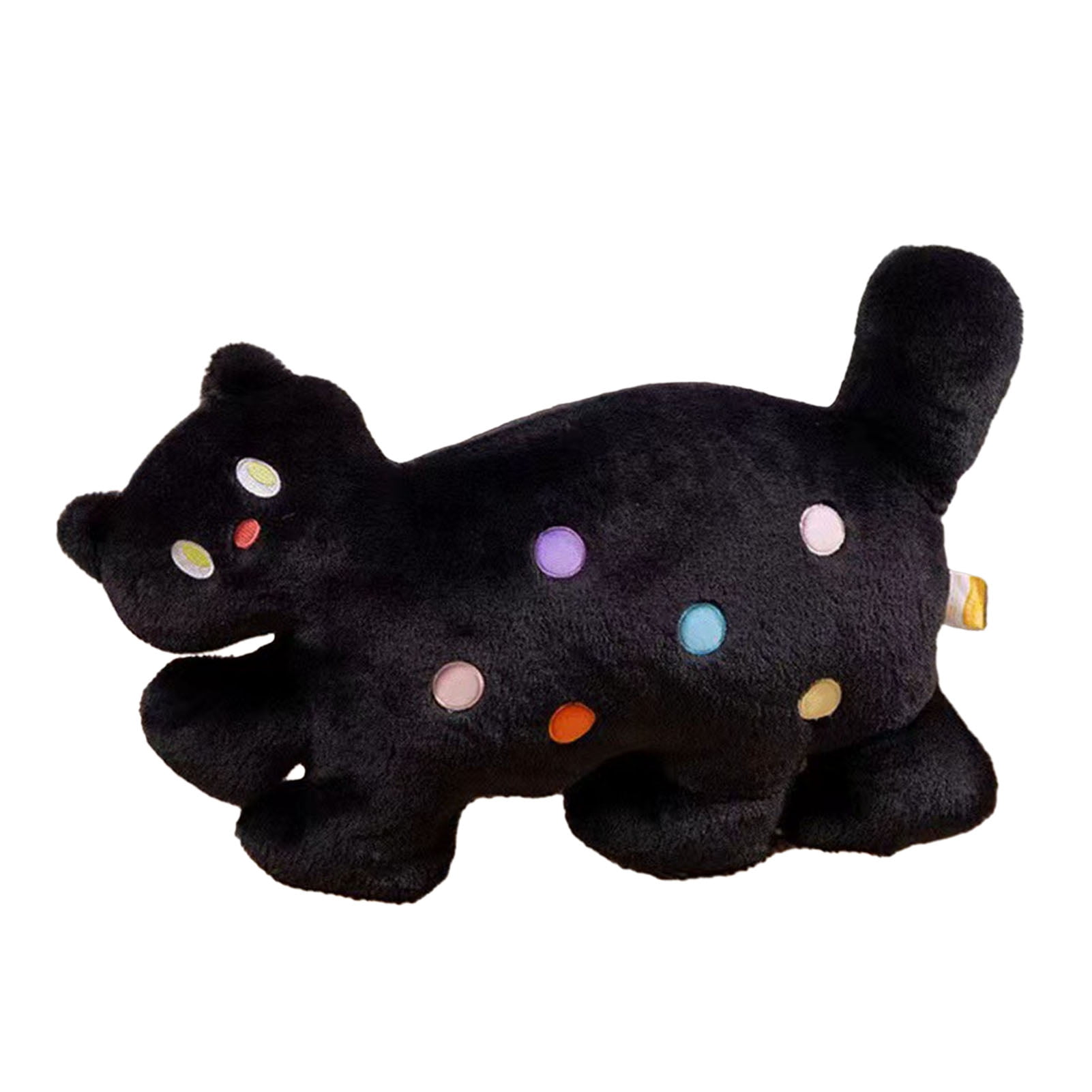 vnanda Soft Plush Toy Colorful Polka-dot Cartoon Cat Plush Toy Soft ...
