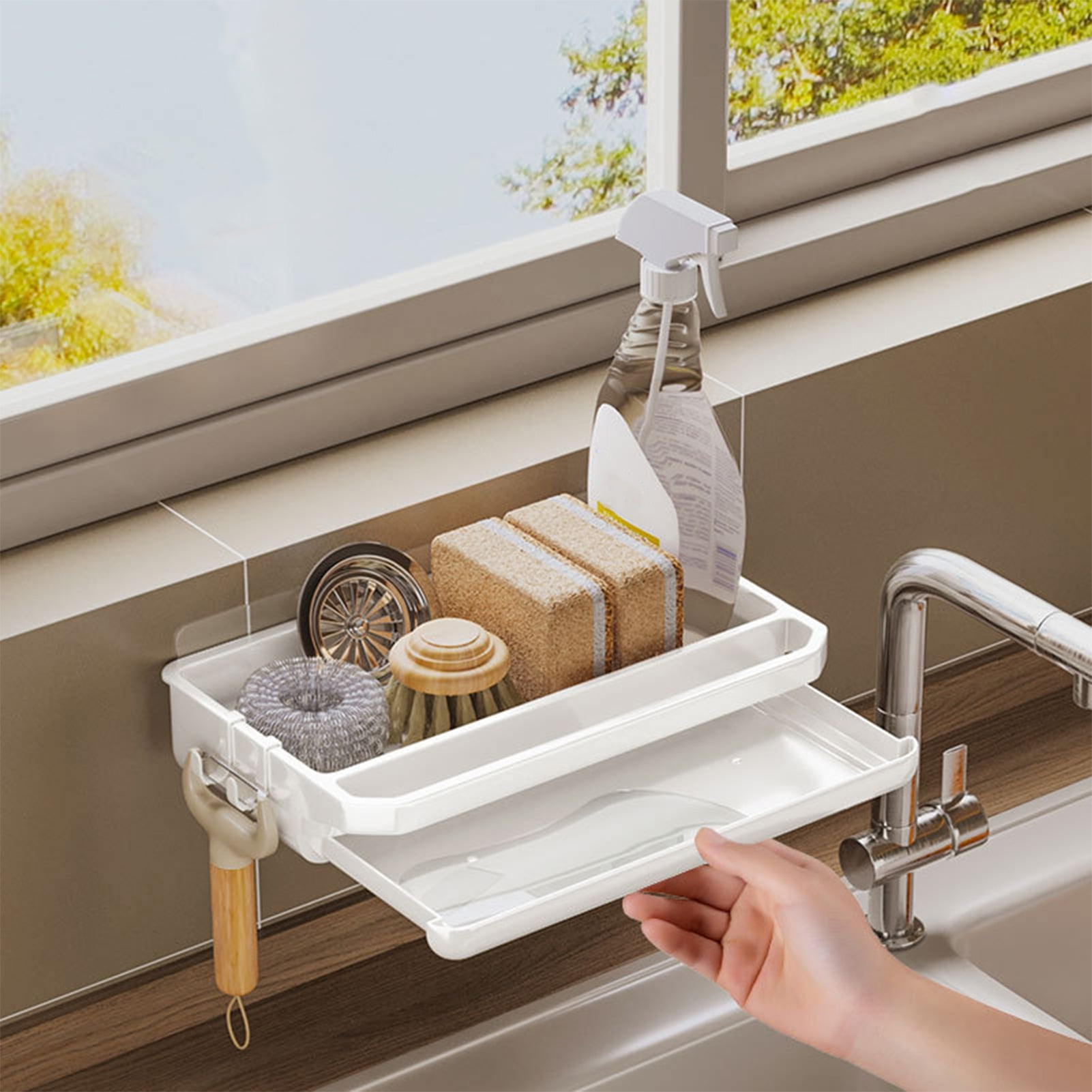 vnanda Space-saving Drain Rack Versatile Wall-mounted Drain Rack with ...