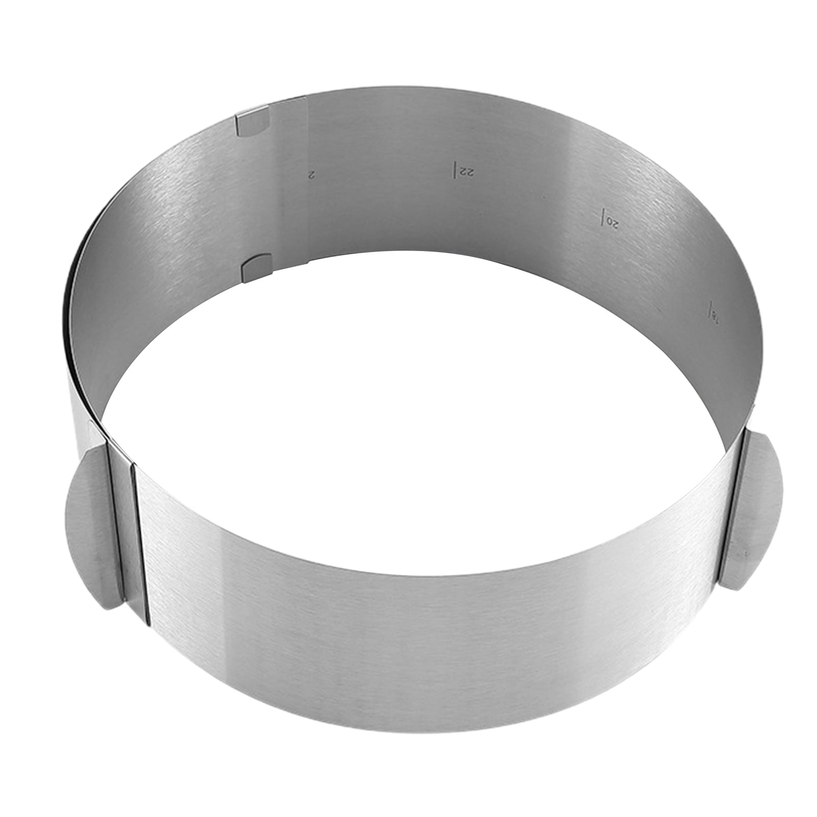 vnanda Stainless Steel Cake Ring Adjustable Stainless Steel Cake Mold 6 ...