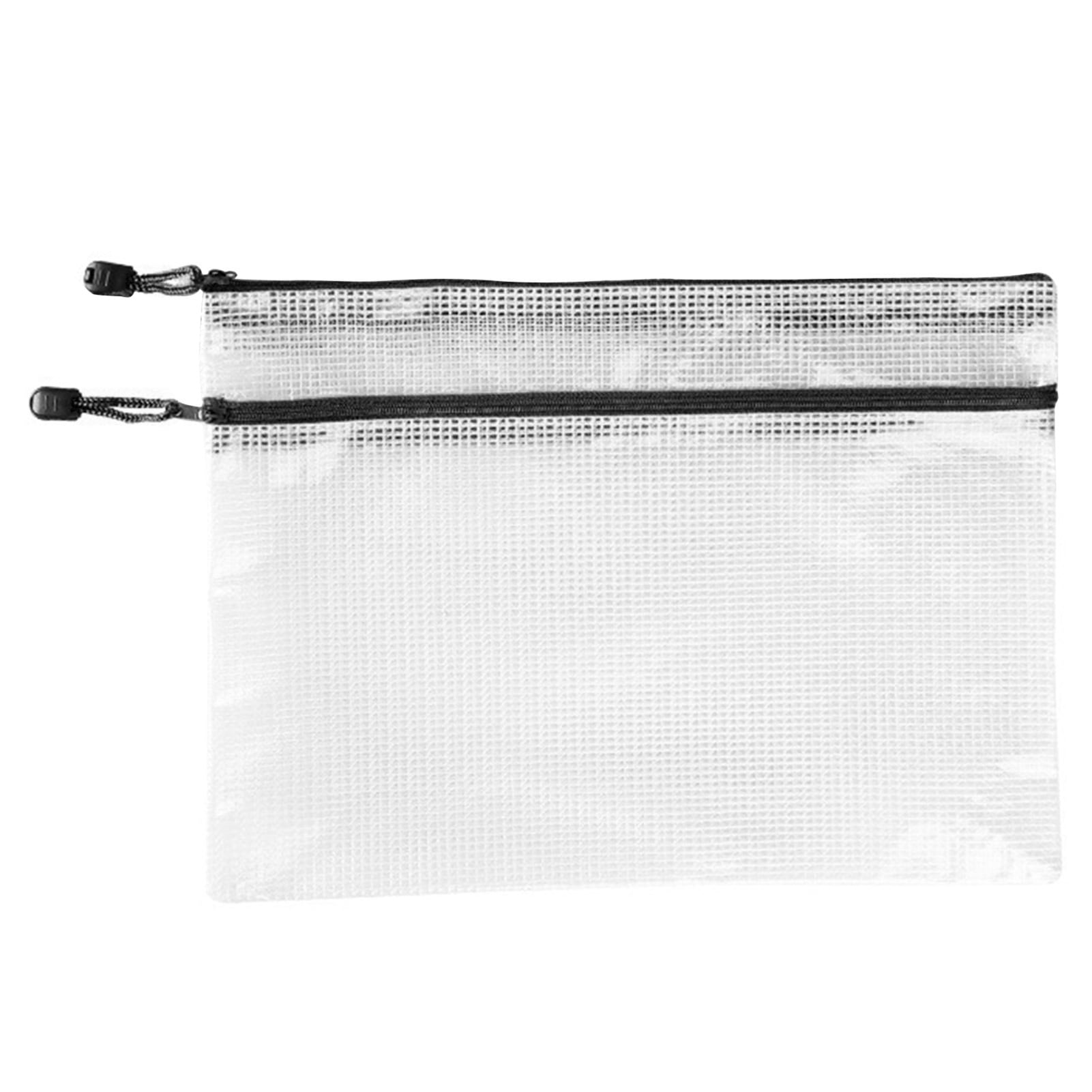 vnanda Stationery Bag with Zipper Closure A4 Stationery Bag Dual-layers ...