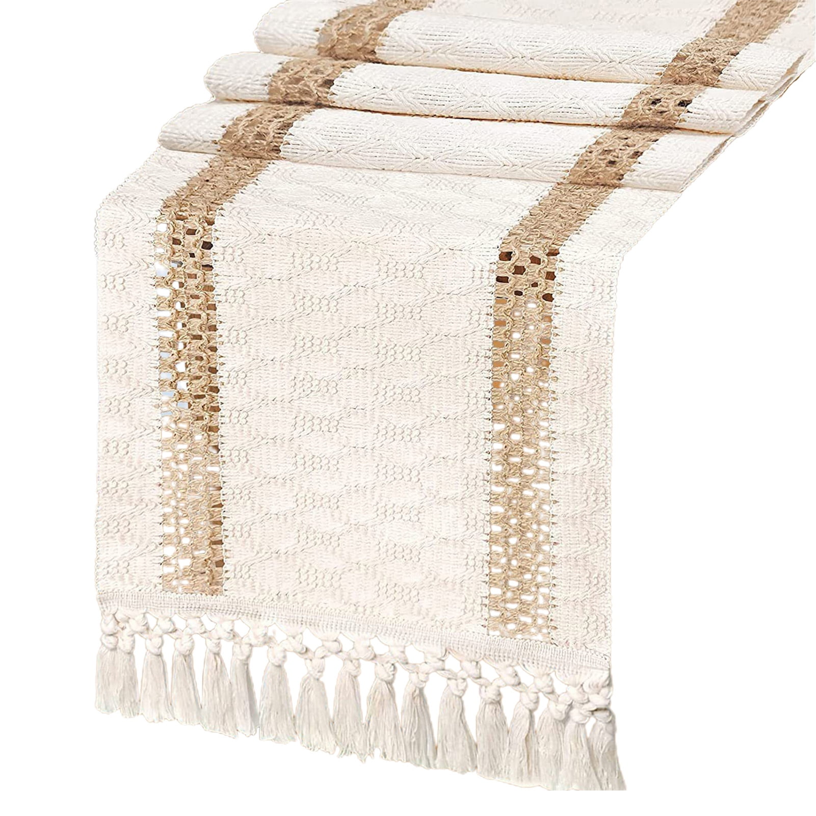 vnanda Table Runner for Weddings Table Runner with Tassels Boho Style ...