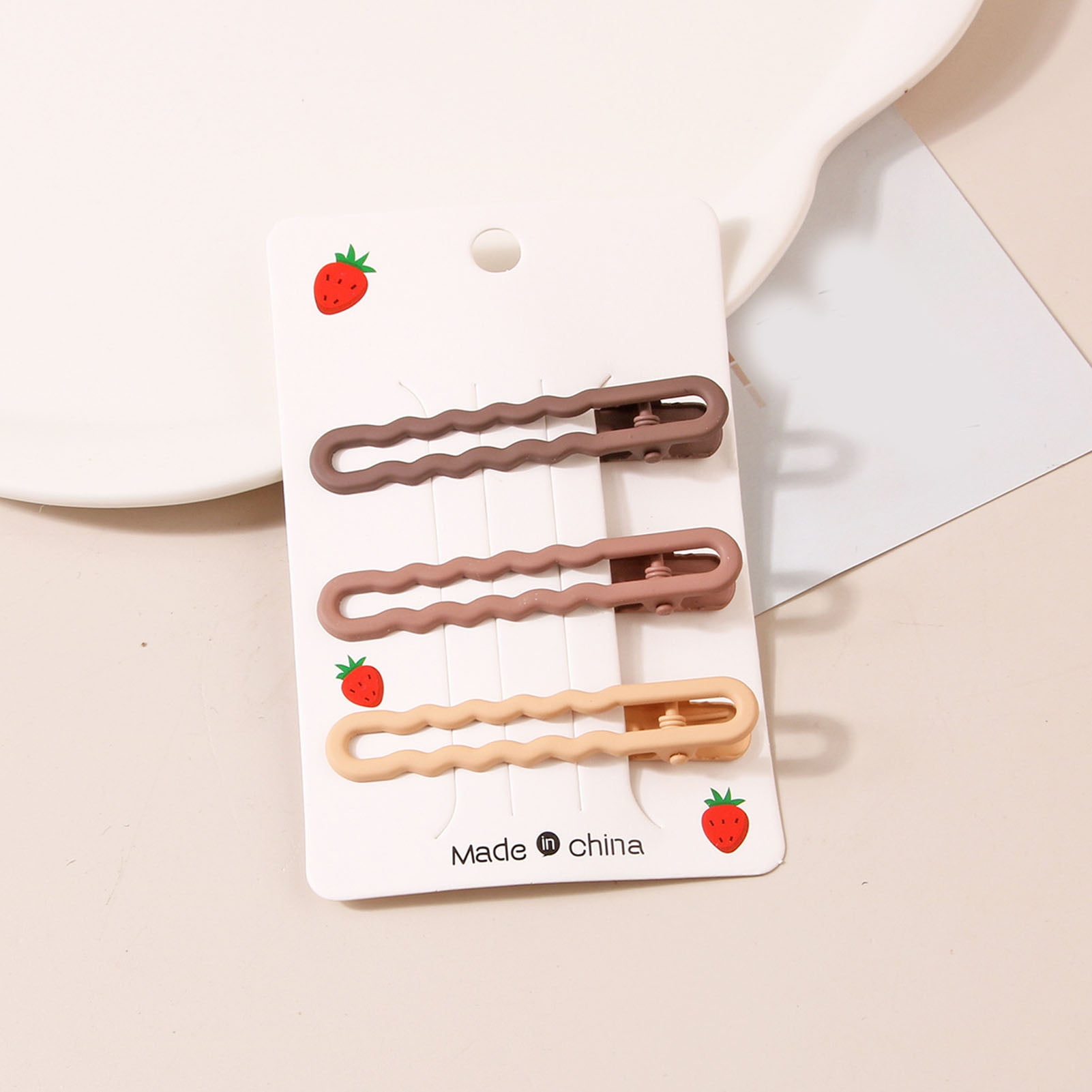 vnanda Wavy Hairpins Set of Surfboard Wave Shape Hairpins Hollow Anti ...