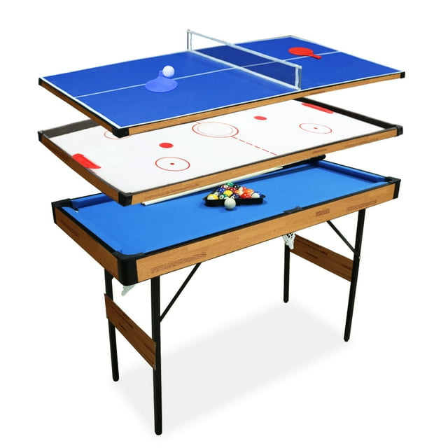 vocheer 55 Inch Game Table, 3-in-1 Combo Table Set w/Adult Size Table ...