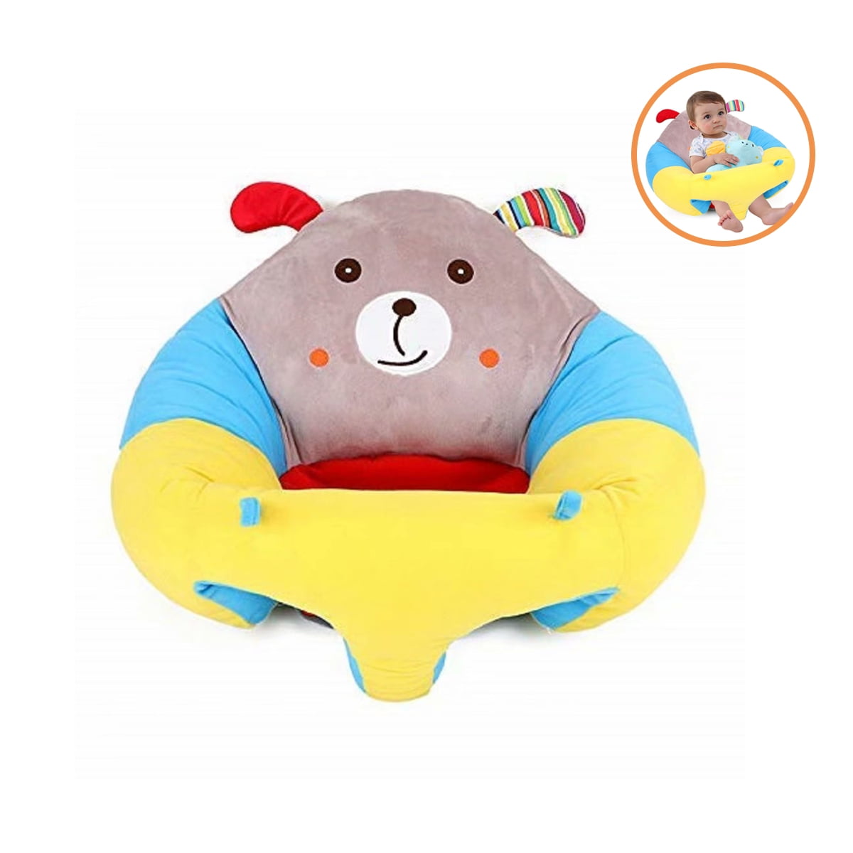 vocheer Soft Plush Animal Shaped Baby Support Sofa, Portable Sitting ...