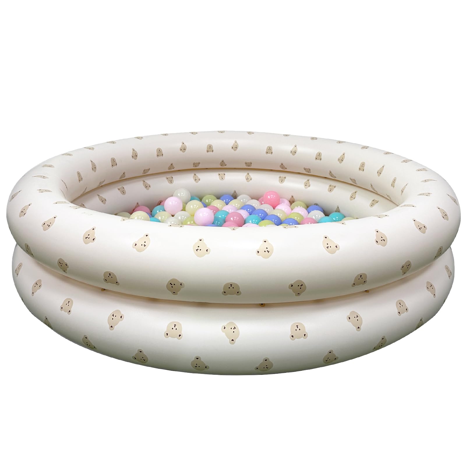 vocheer Kiddie Pool, Portable Balls Pit for Toddlers, Inflatable ...