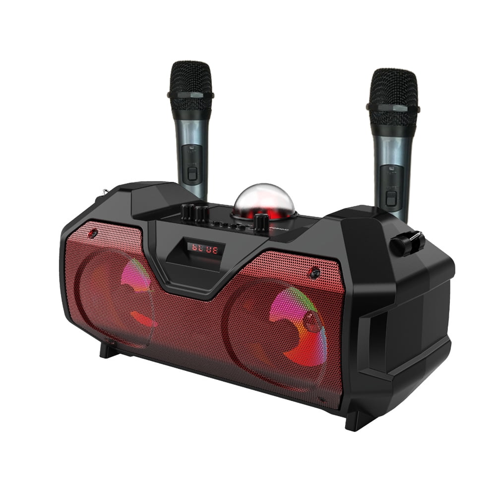 voice box,Ktv Set 2 Led Party Ktv Mic Birthday Portable Handheld Set ...