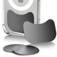 VOLPORT, Metal Plate for Phone Magnet, 4 Pack, Black Rectangle & Round ...