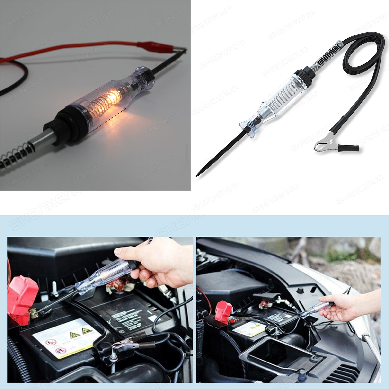 voltage continuity & current tester 6-12 v circuit long probe tester w ...