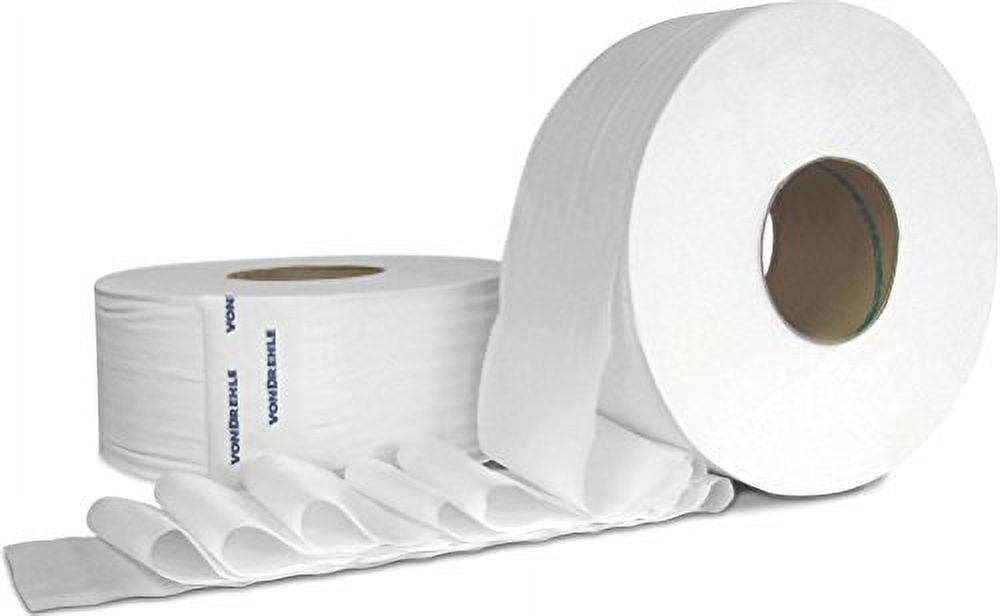 vonDrehle 1209 Preserve 3.54" x 1000' Jumbo Roll Bath Tissue, White For ...