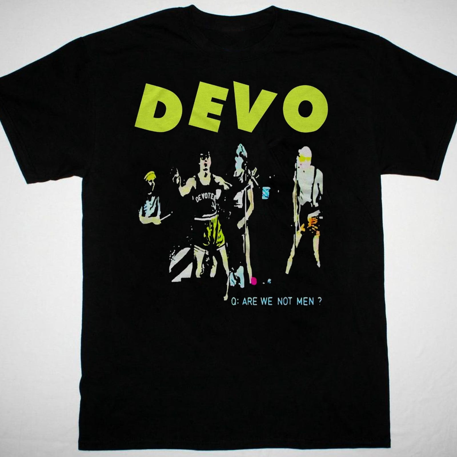 vtg Devo Are We Not Men T-shirt Black Short Sleeve All Sizes JA418 ...