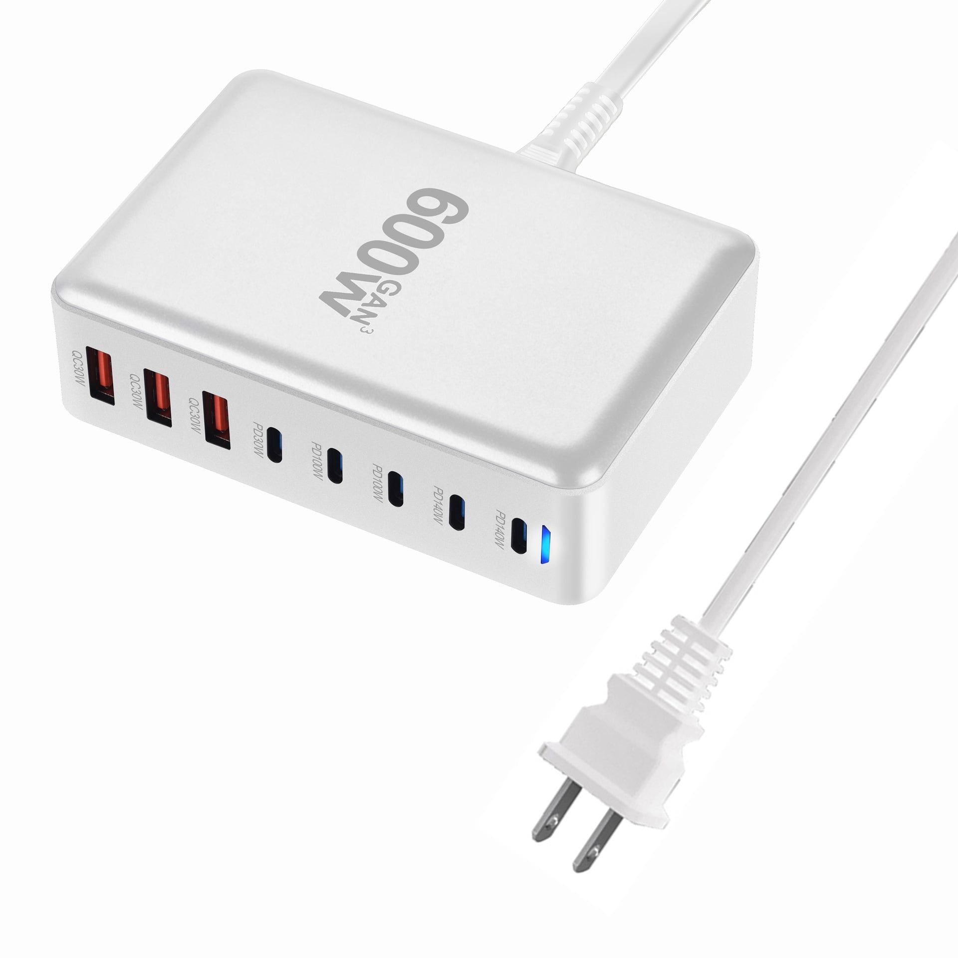 vv1 600W GaN Desktop Charger PD3.1 Adapter - 140W Fast Charging Head ...