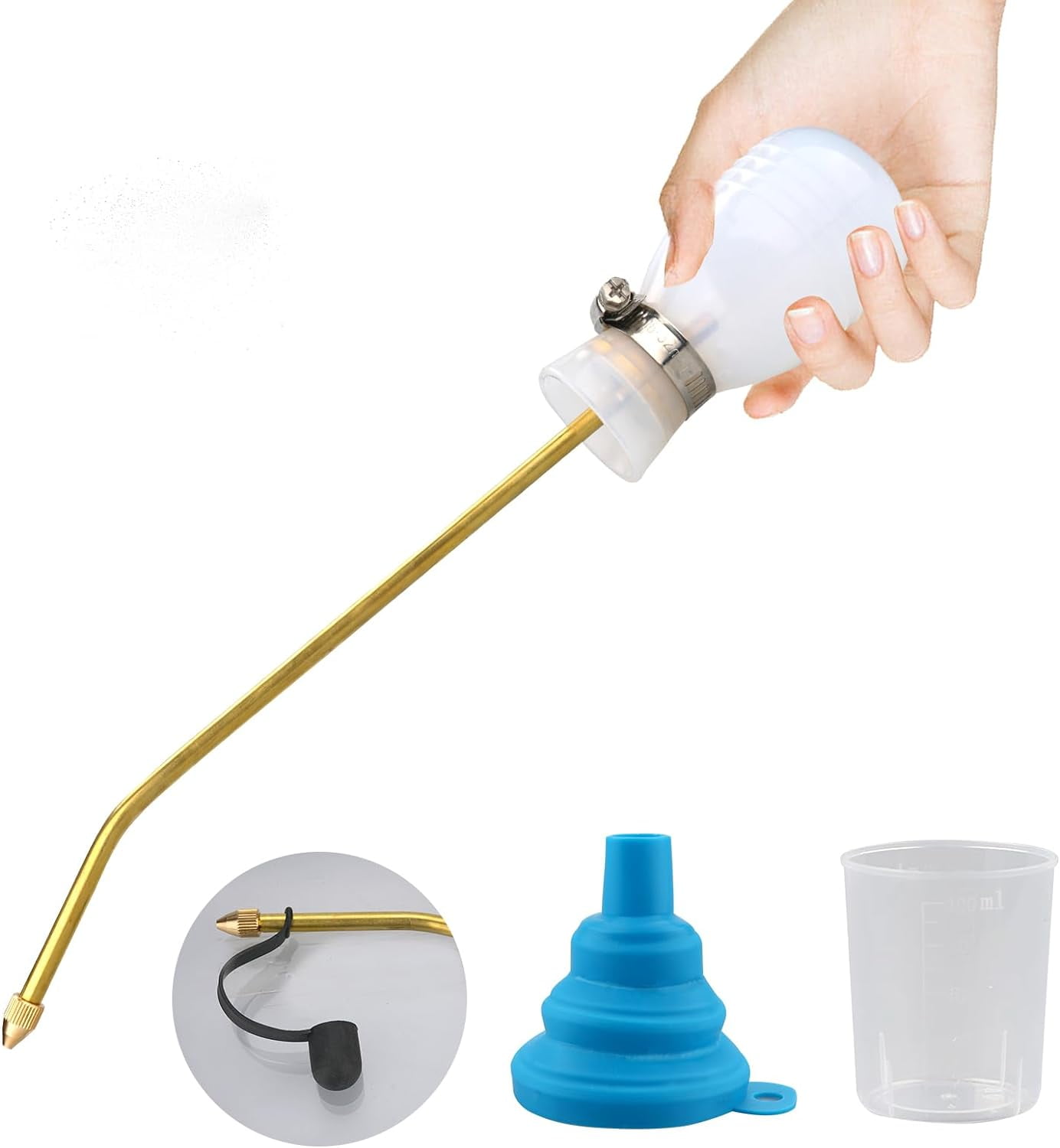 vyibiwop Powder Duster Powder Nozzle Hand Duster Powder Applicator with ...