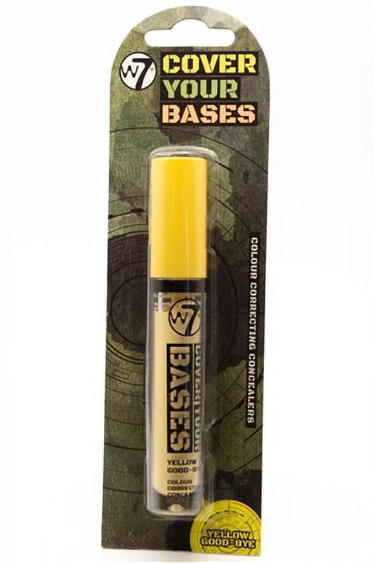 w7 COVER YOUR BASES, Yellow Good Bye Color Correcting Concealer .17 fl ...