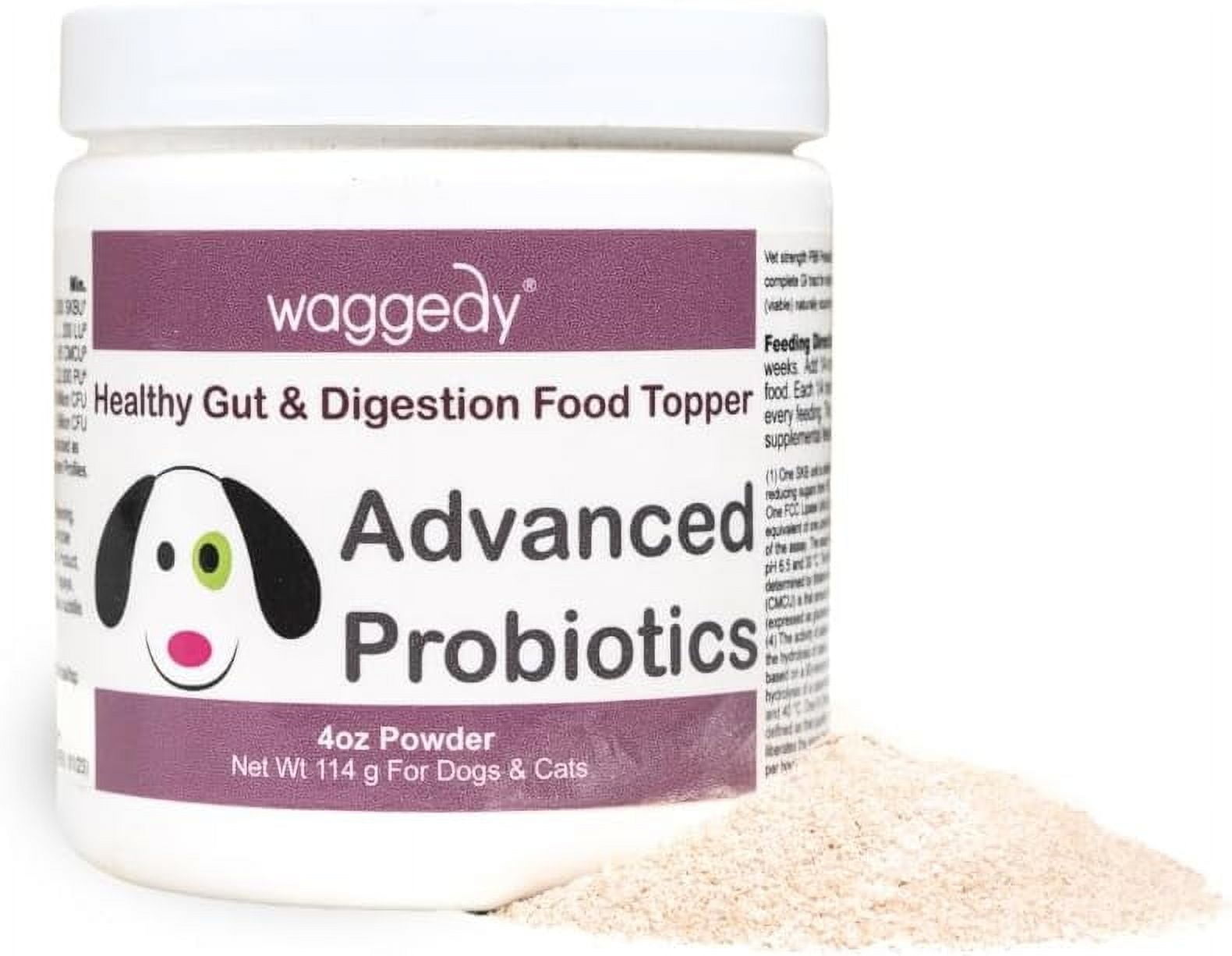 waggedy Advanced Probiotics Gut & Digestion Food Topper, Pet Products ...